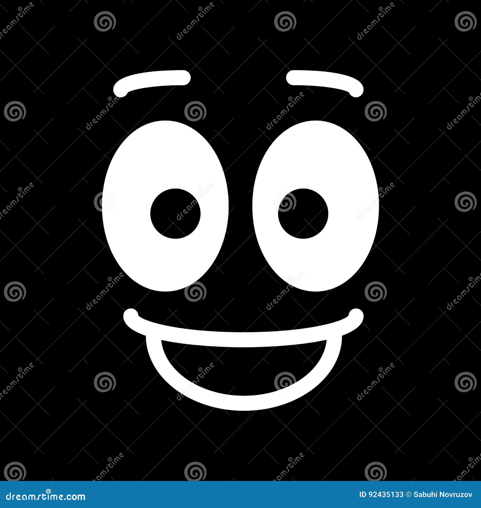 Satisfied Glad Smiley Face Emoticon Line Art Icon for Apps and Websites ...