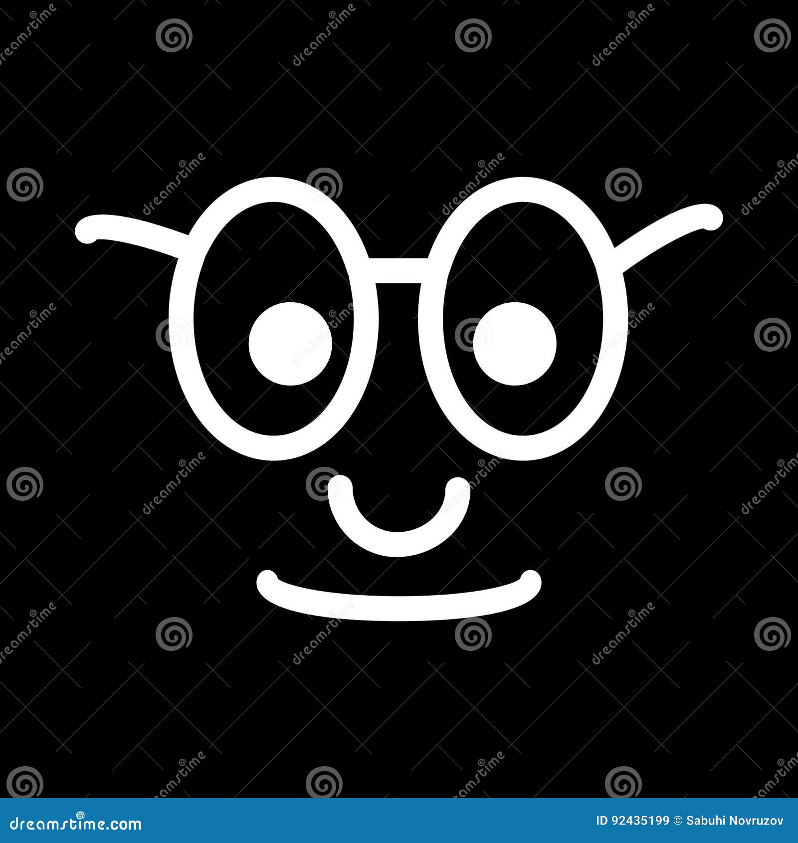 Satisfied Glad Smiley Face Emoticon Line Art Icon For Apps And Websites ...