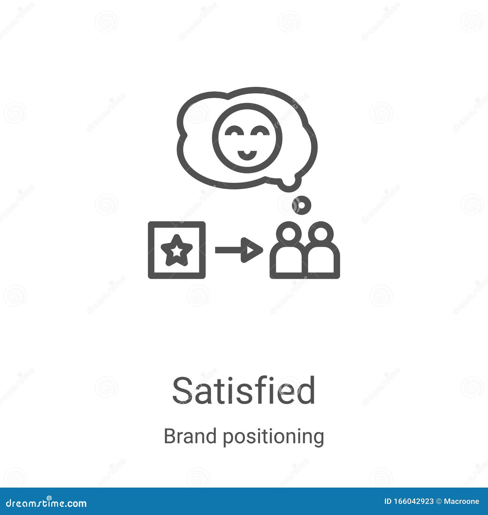 Satisfied Icon Vector from Brand Positioning Collection. Thin Line ...