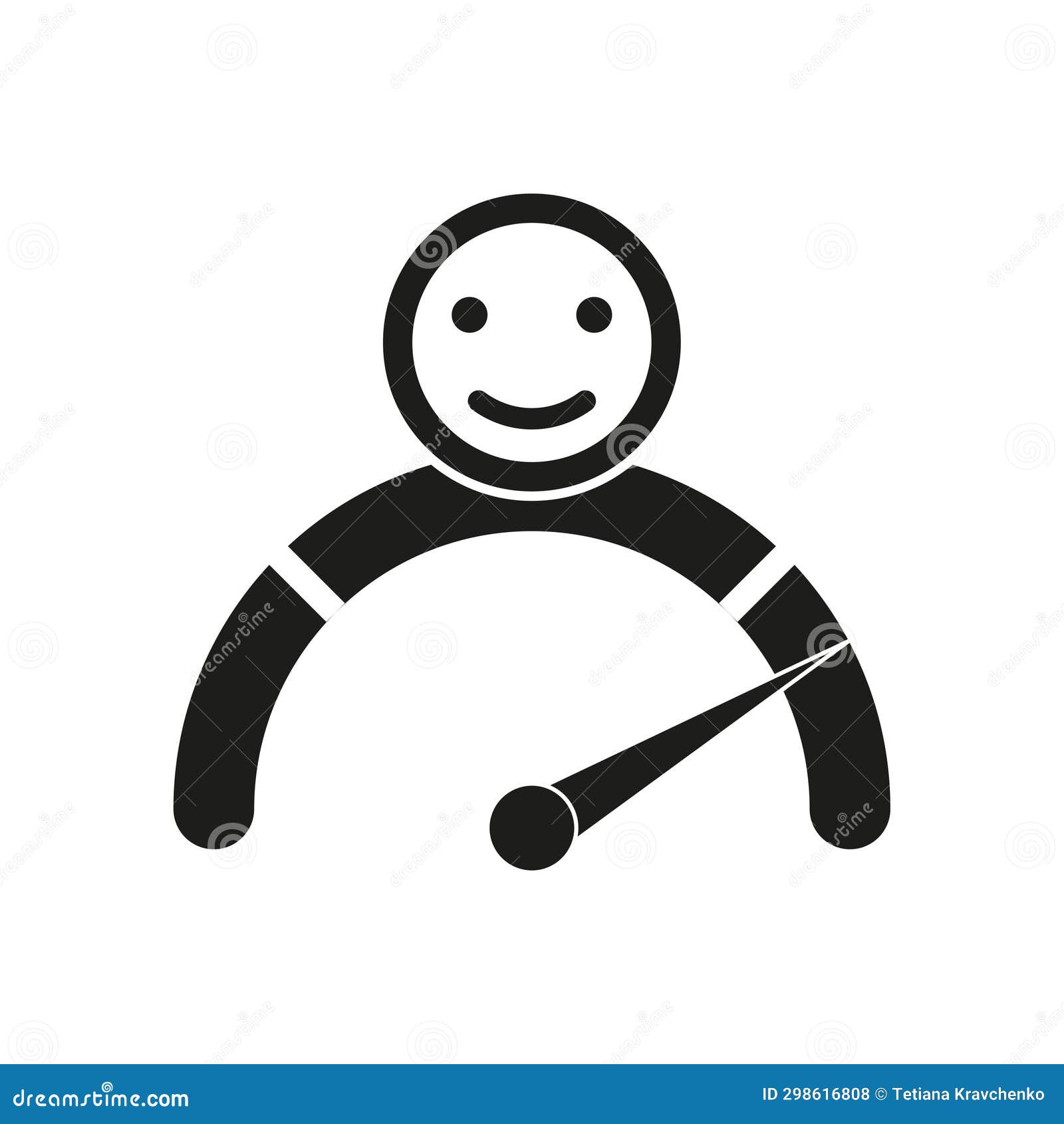 Satisfied Icon On White Background. Simple Element Illustration From ...