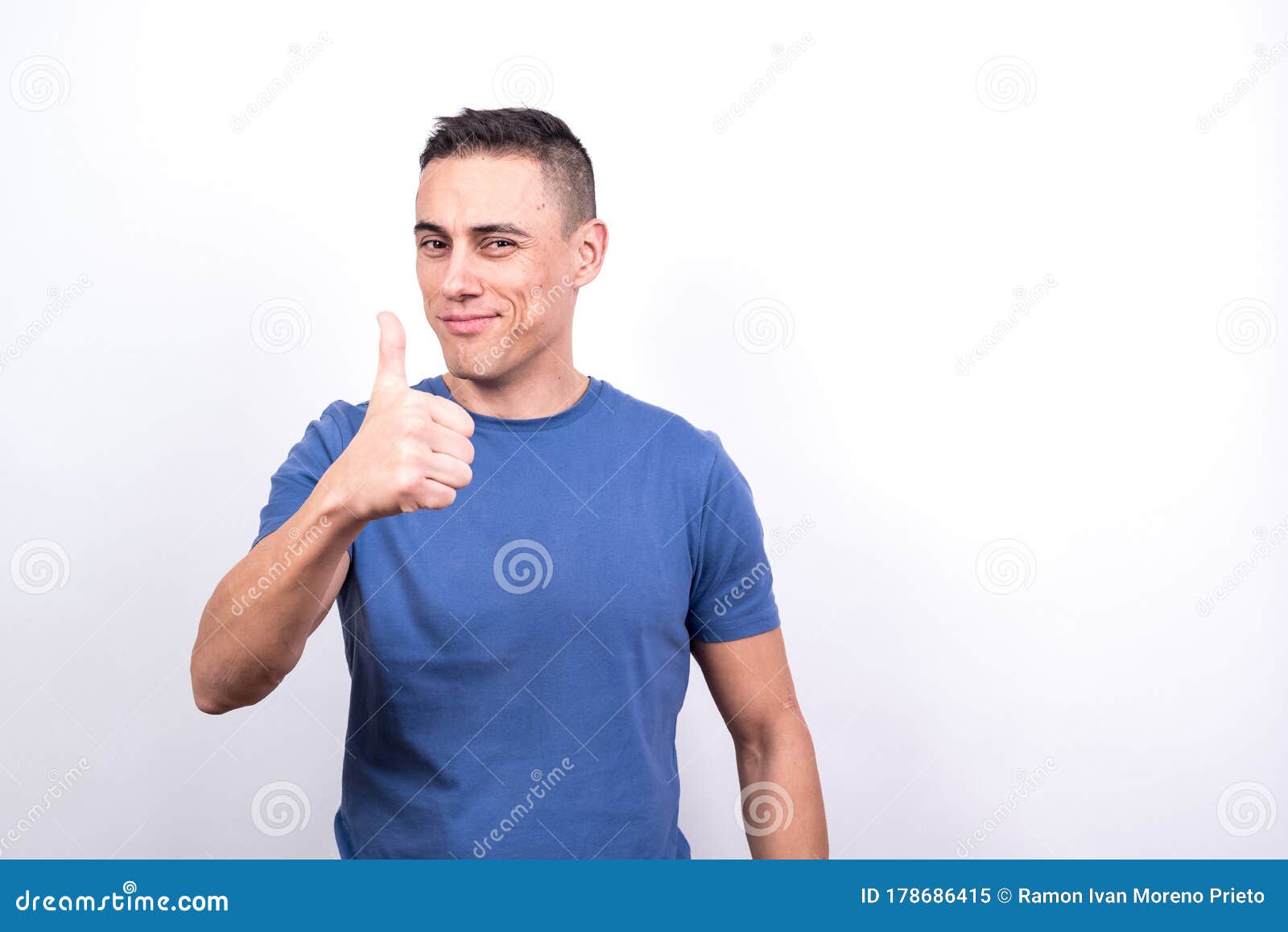 Satisfied man stock image. Image of approbation, satisfaction - 178686415