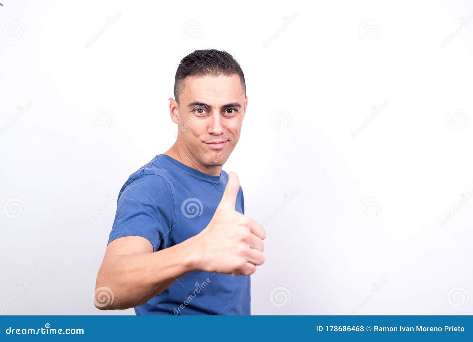 Satisfied man stock photo. Image of satisfaction, space - 178686468