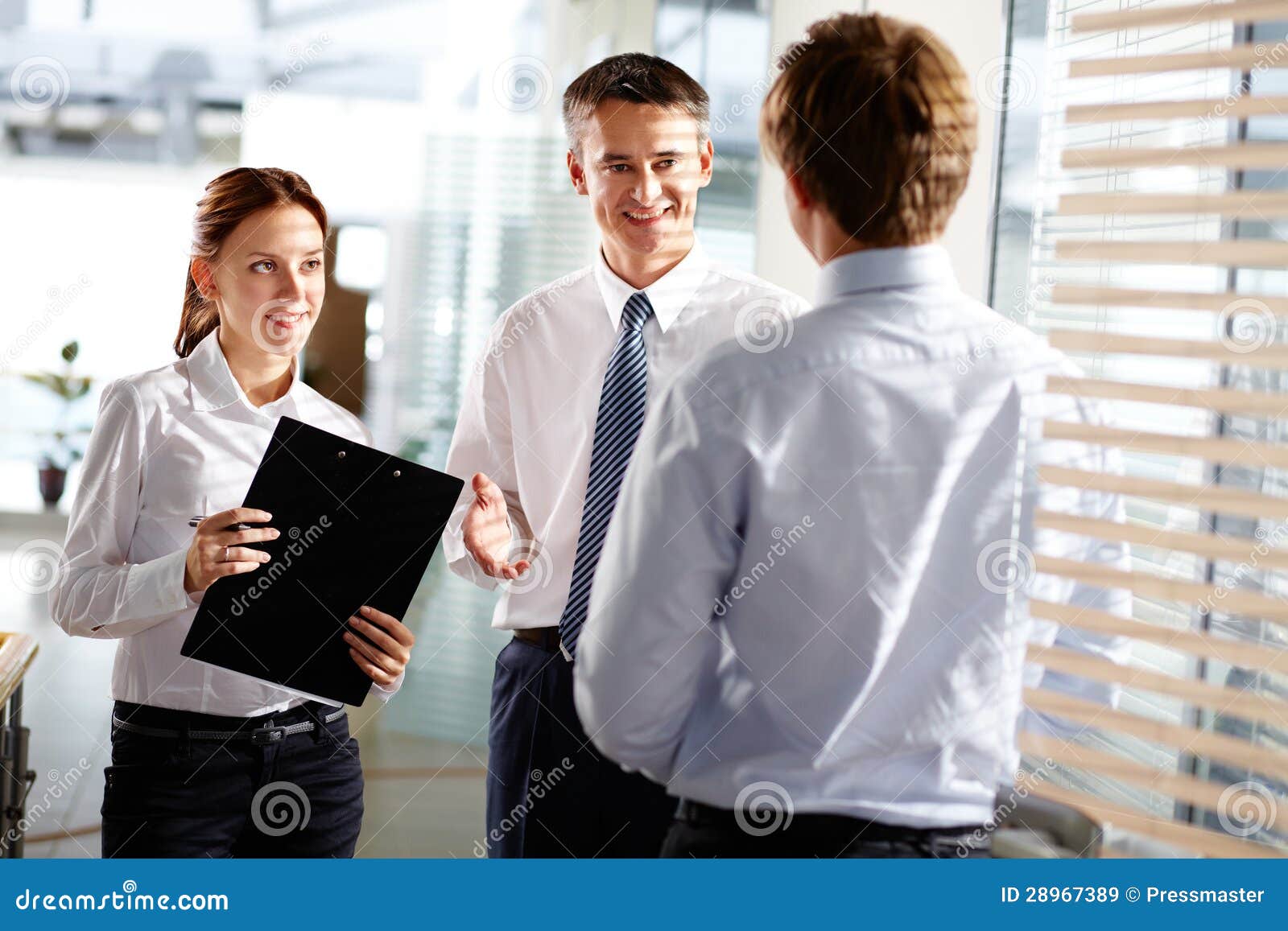 Satisfied partners stock image. Image of dealing, emotion - 28967389