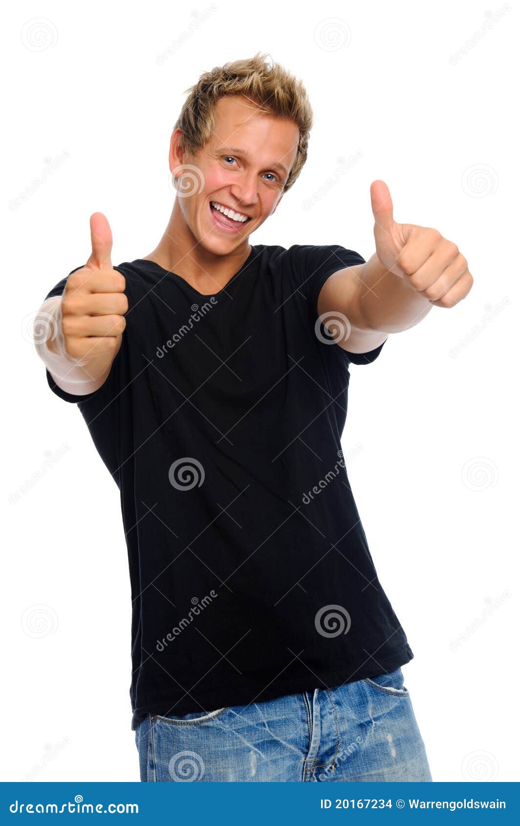 Satisfied young man stock photo. Image of positive, communication ...