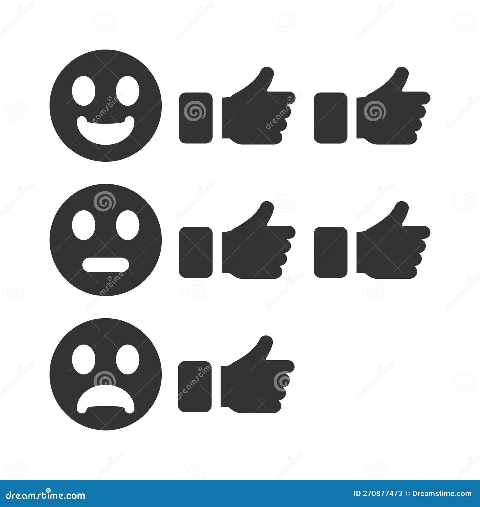 Satisfy feedback icon stock vector. Illustration of satisfied - 270877473