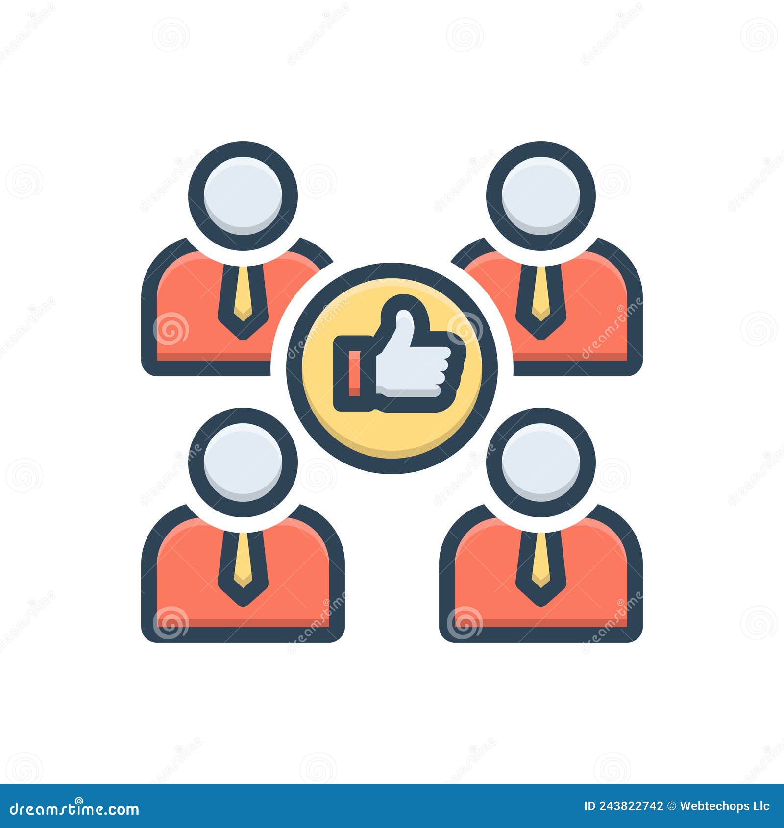 Color Illustration Icon for Satisfy, Placate and Soothe Stock ...