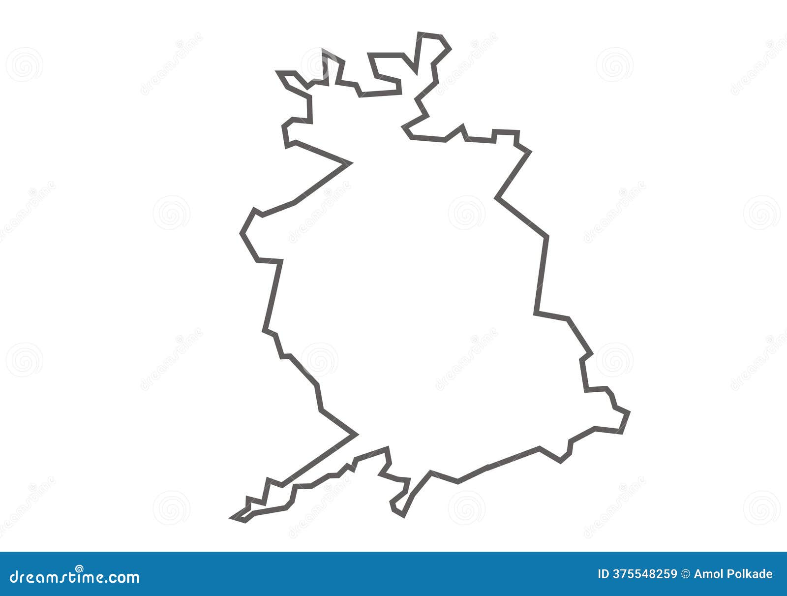 Satna District Map Highlighted On Madhya Pradesh State Map Cartoon ...