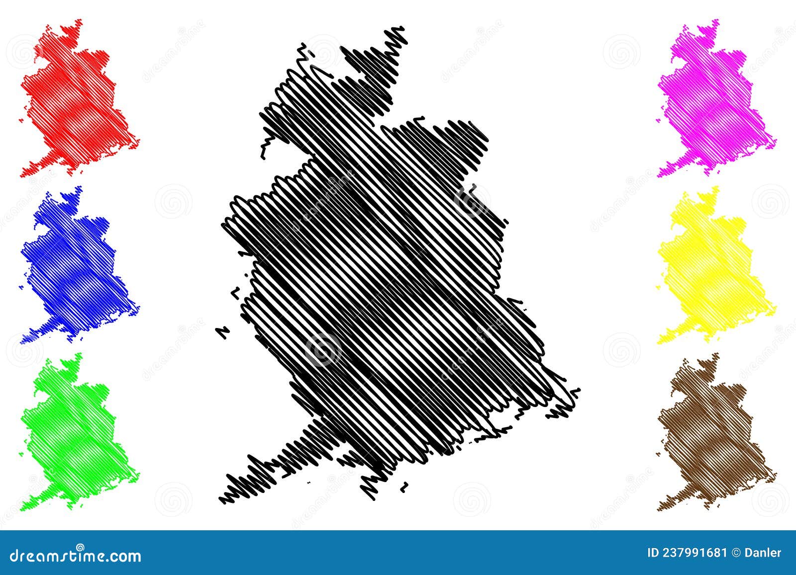 Satna District Map Highlighted On Madhya Pradesh State Map Cartoon ...