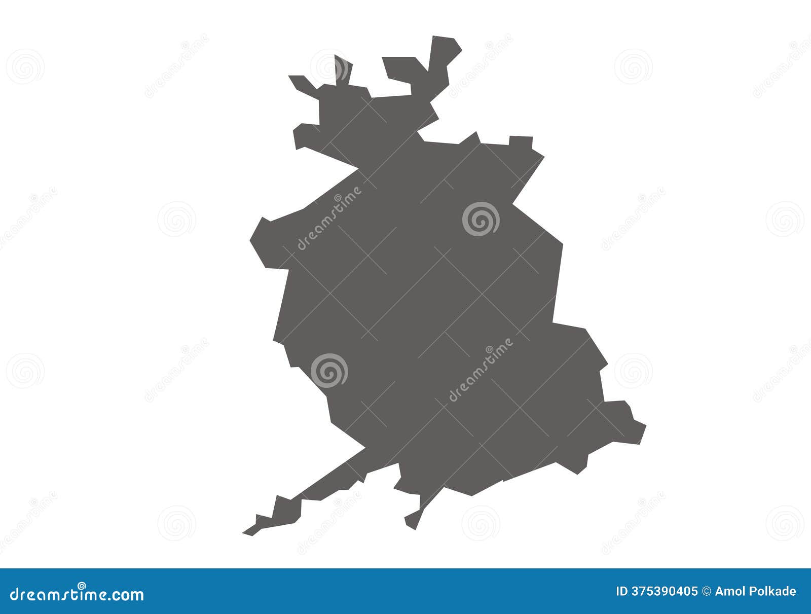 Satna District Map Highlighted On Madhya Pradesh State Map Cartoon ...