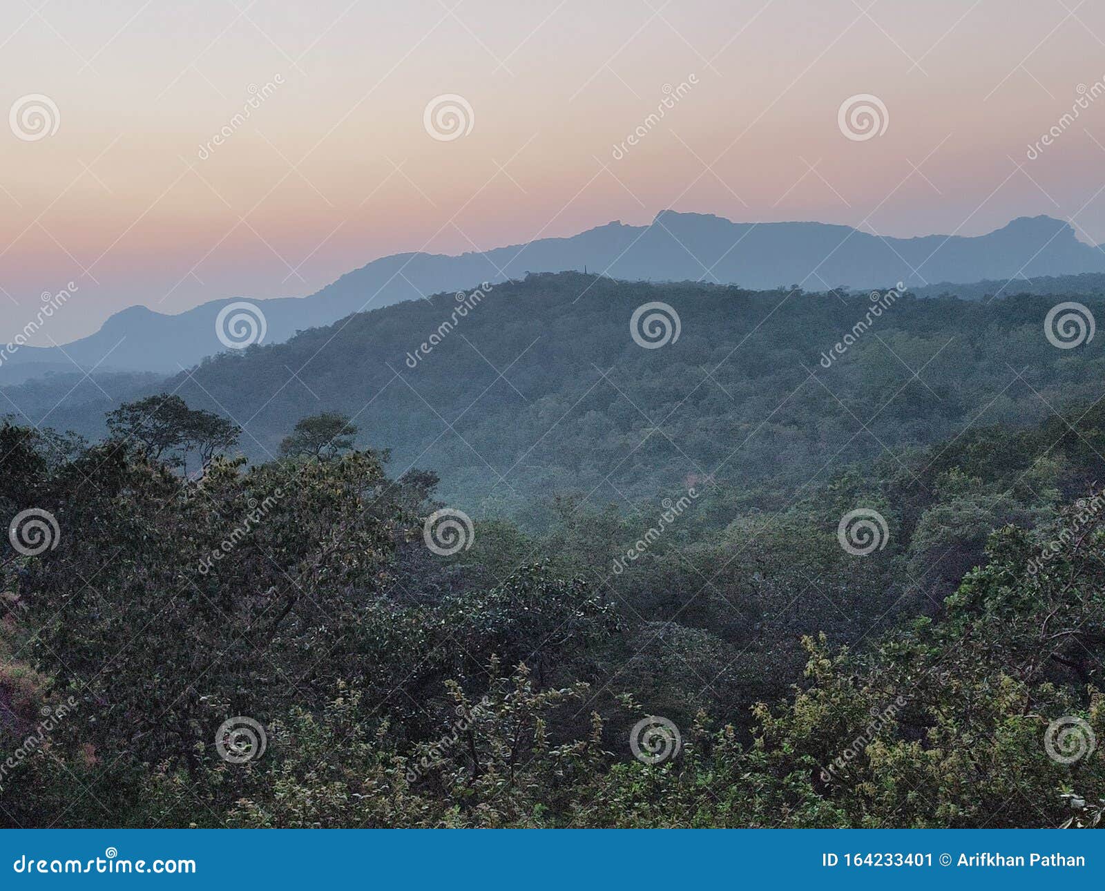 Satpuda Mountain Range Madhya Pradesh,India Stock Image - Image of ...