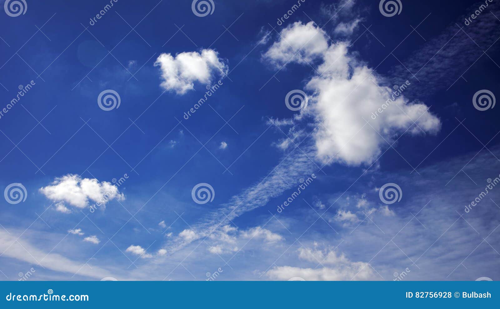 Saturated blue sky stock photo. Image of abstract, environment - 82756928