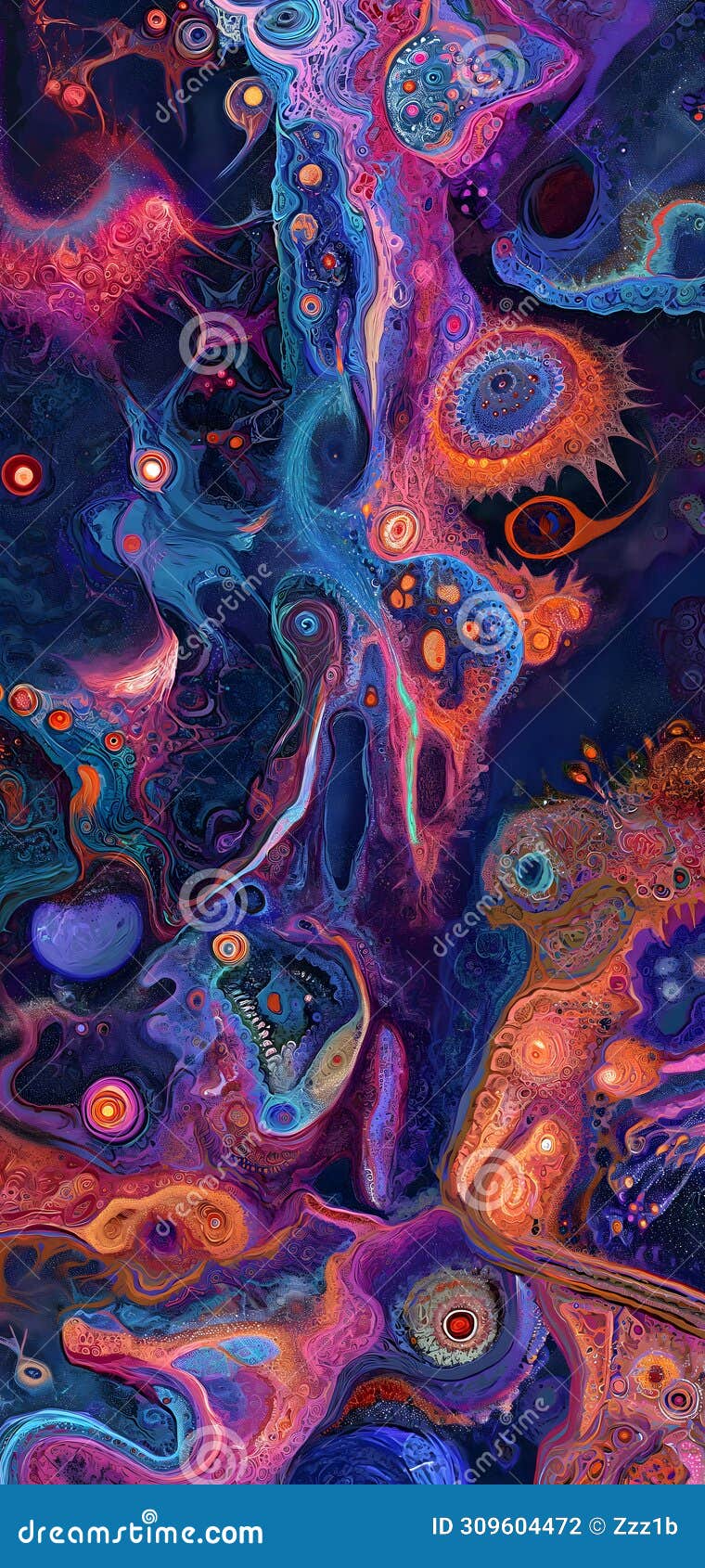 Saturated Colorful Mad Abstract Background, Random Different Shapes and ...