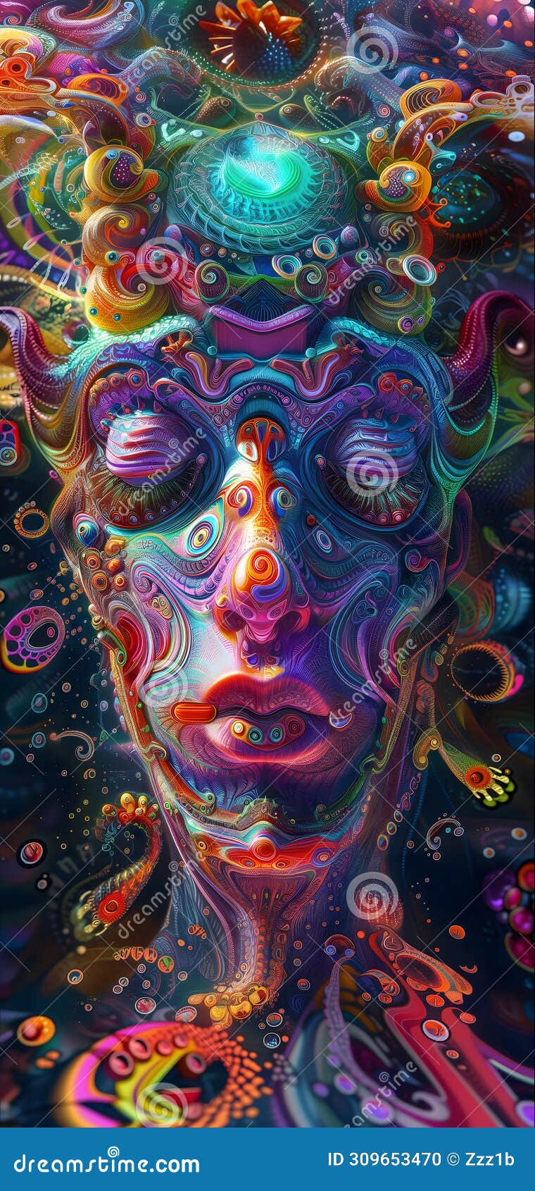 Saturated Colorful Mad Abstract Background, Random Different Shapes and ...