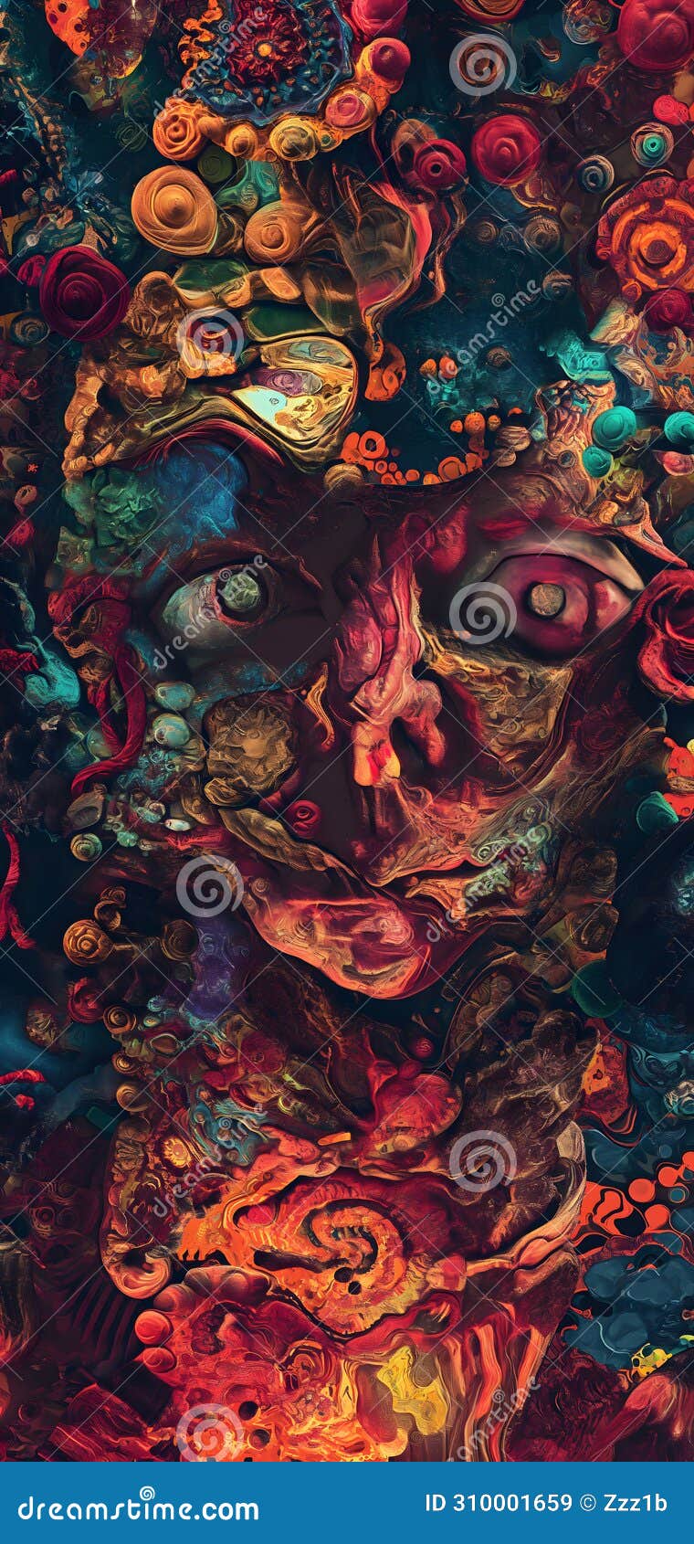 Saturated Colorful Mad Abstract Background, Random Different Shapes and ...