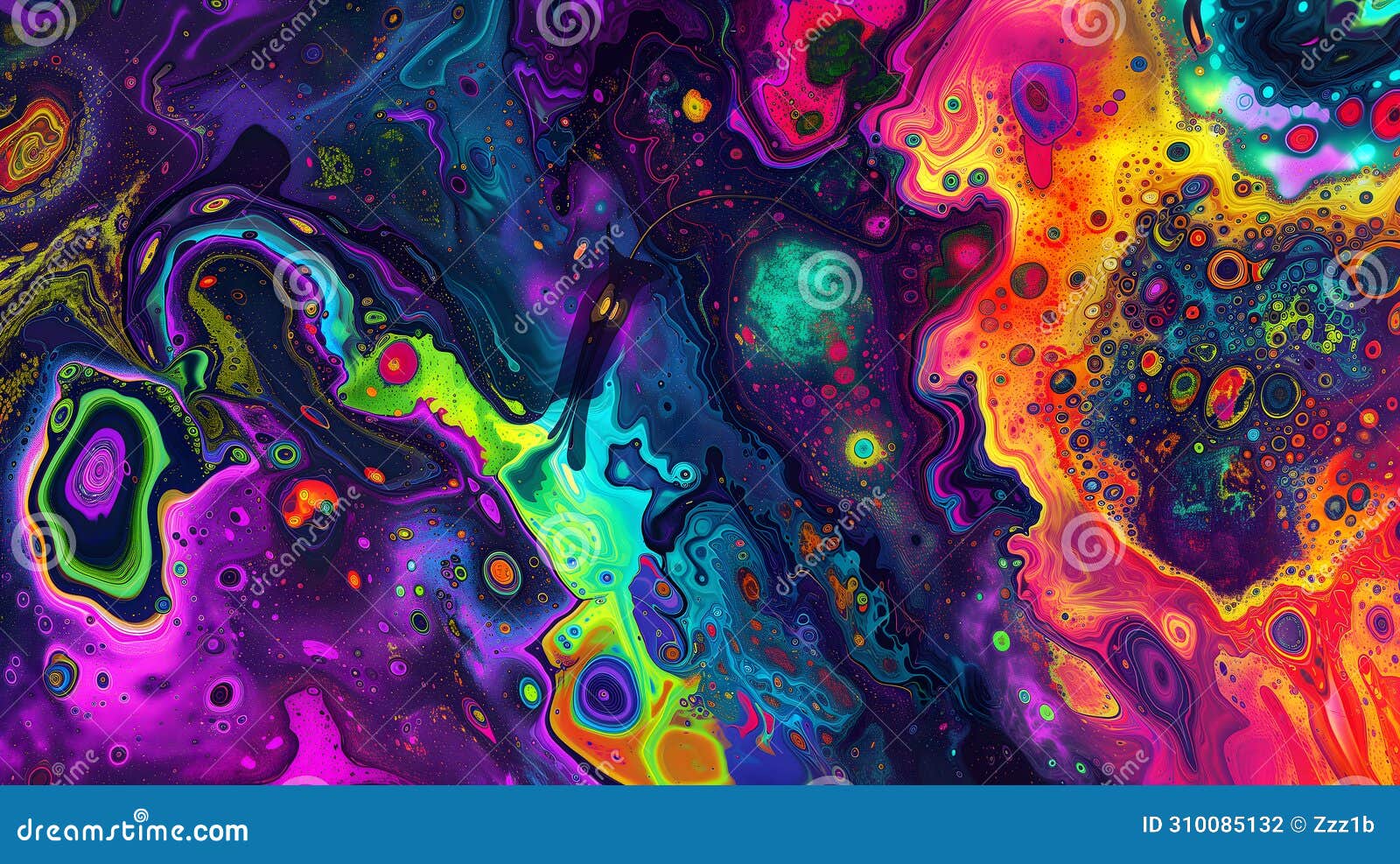 Saturated Colorful Mad Abstract Background, Random Different Shapes and ...