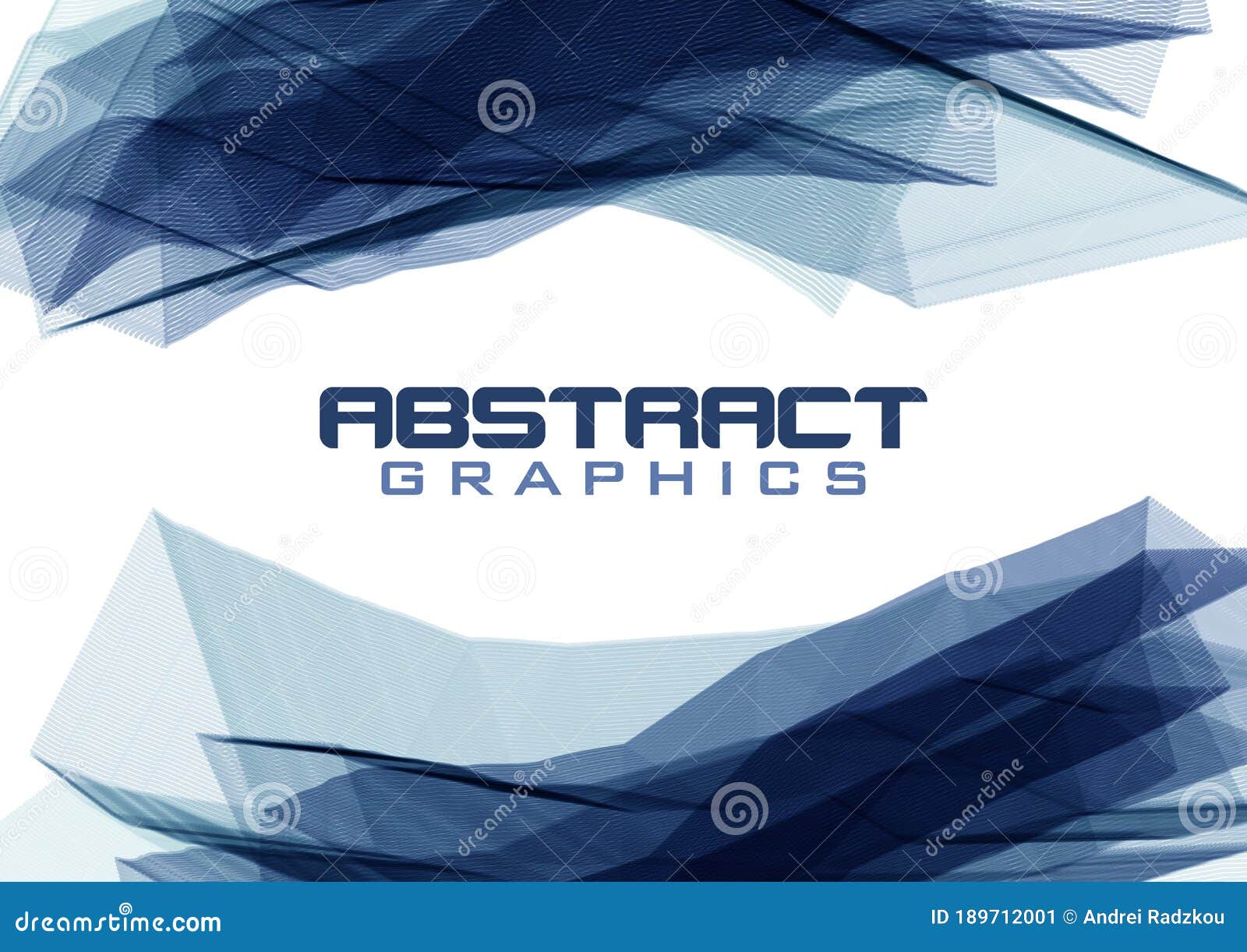 Saturated Dark Blue Sharp Abstraction. Vector Template Stock Vector ...