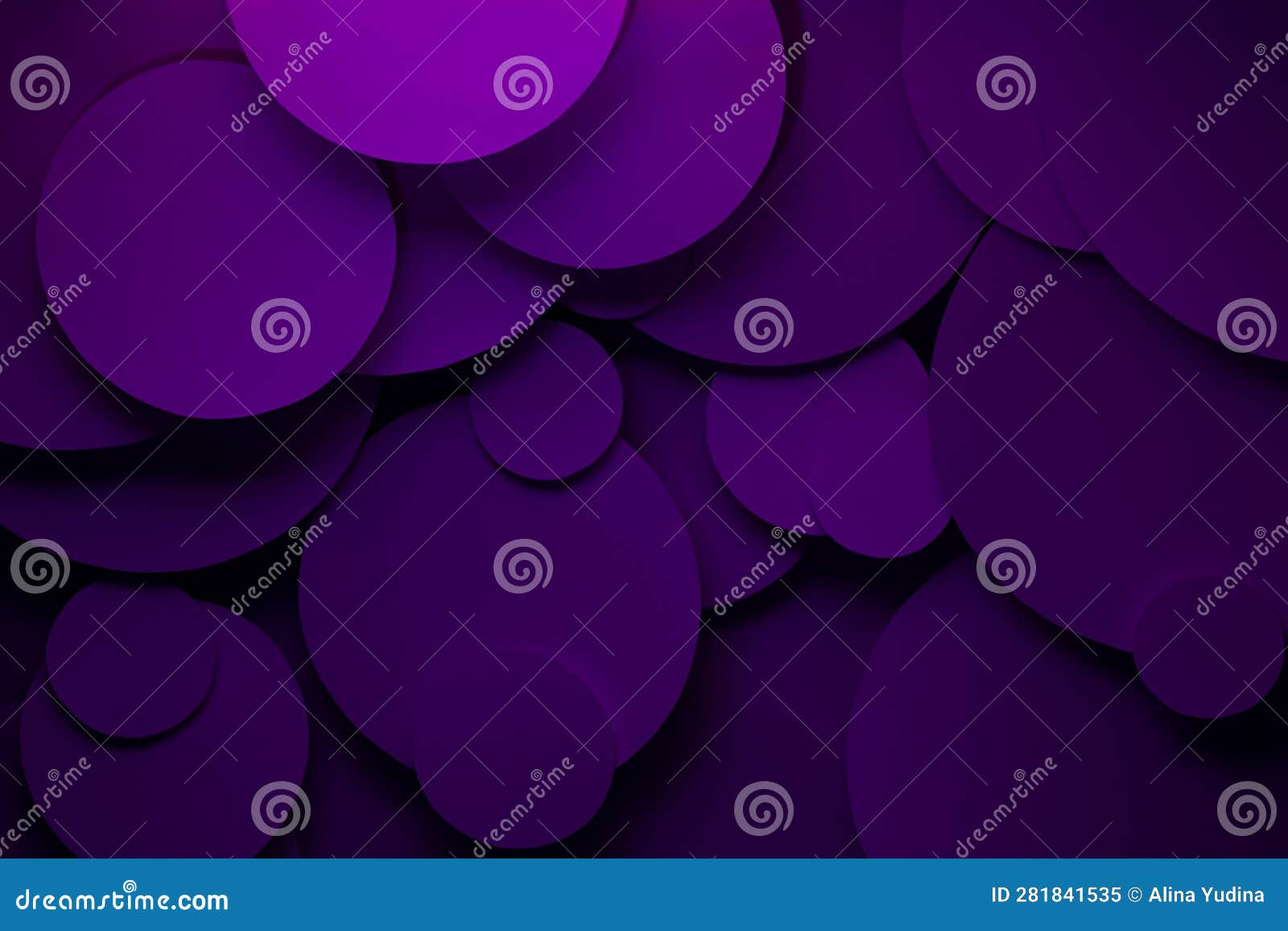 Saturated Deep Violet Gradient Abstract Background Soar Paper Circles ...