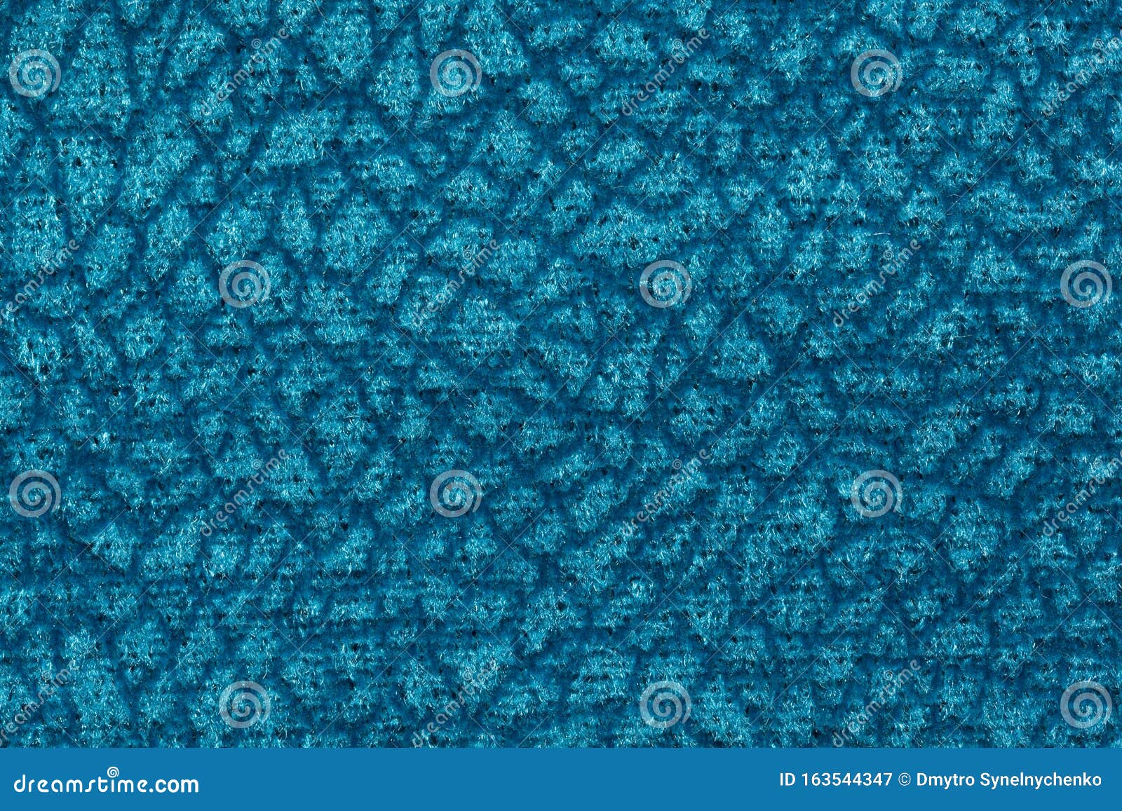 Saturated Fabric Texture in Shiny Blue Colour. Stock Image - Image of ...