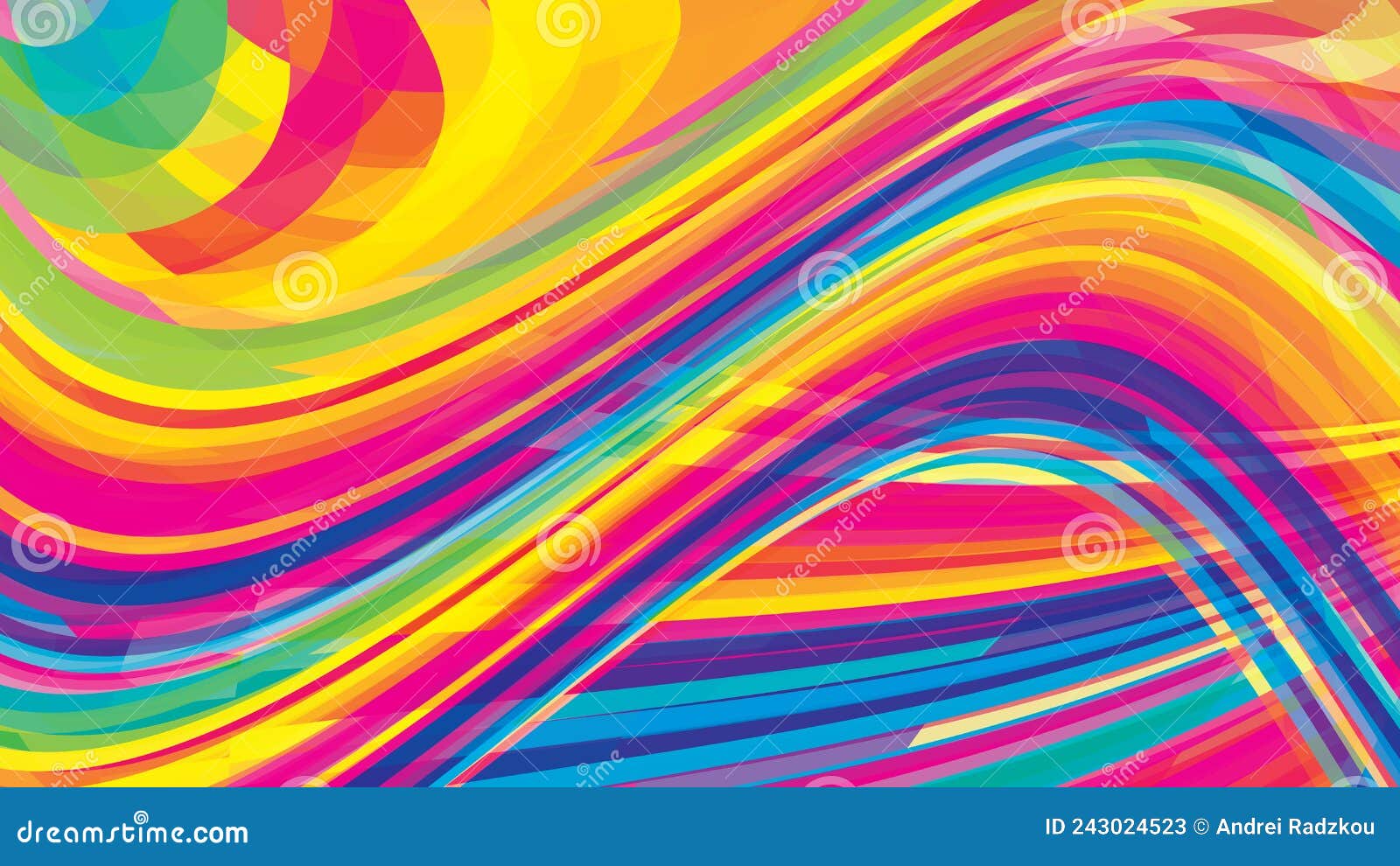 Saturated Multicolor Background with Bent Lines. Complicated Pattern ...