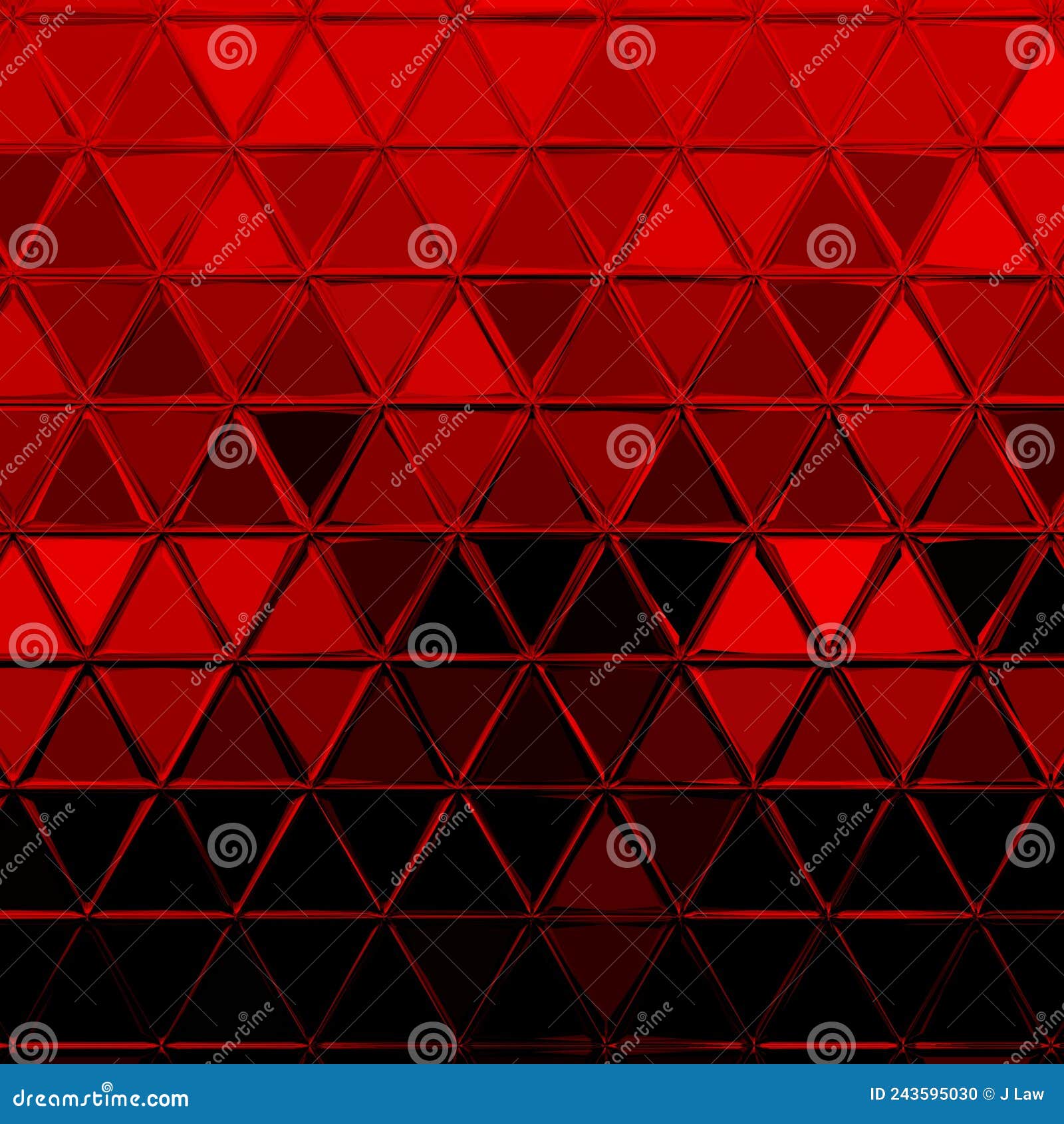 Saturated Red and Scarlet Coloured Triangular Patterns and Design on a ...