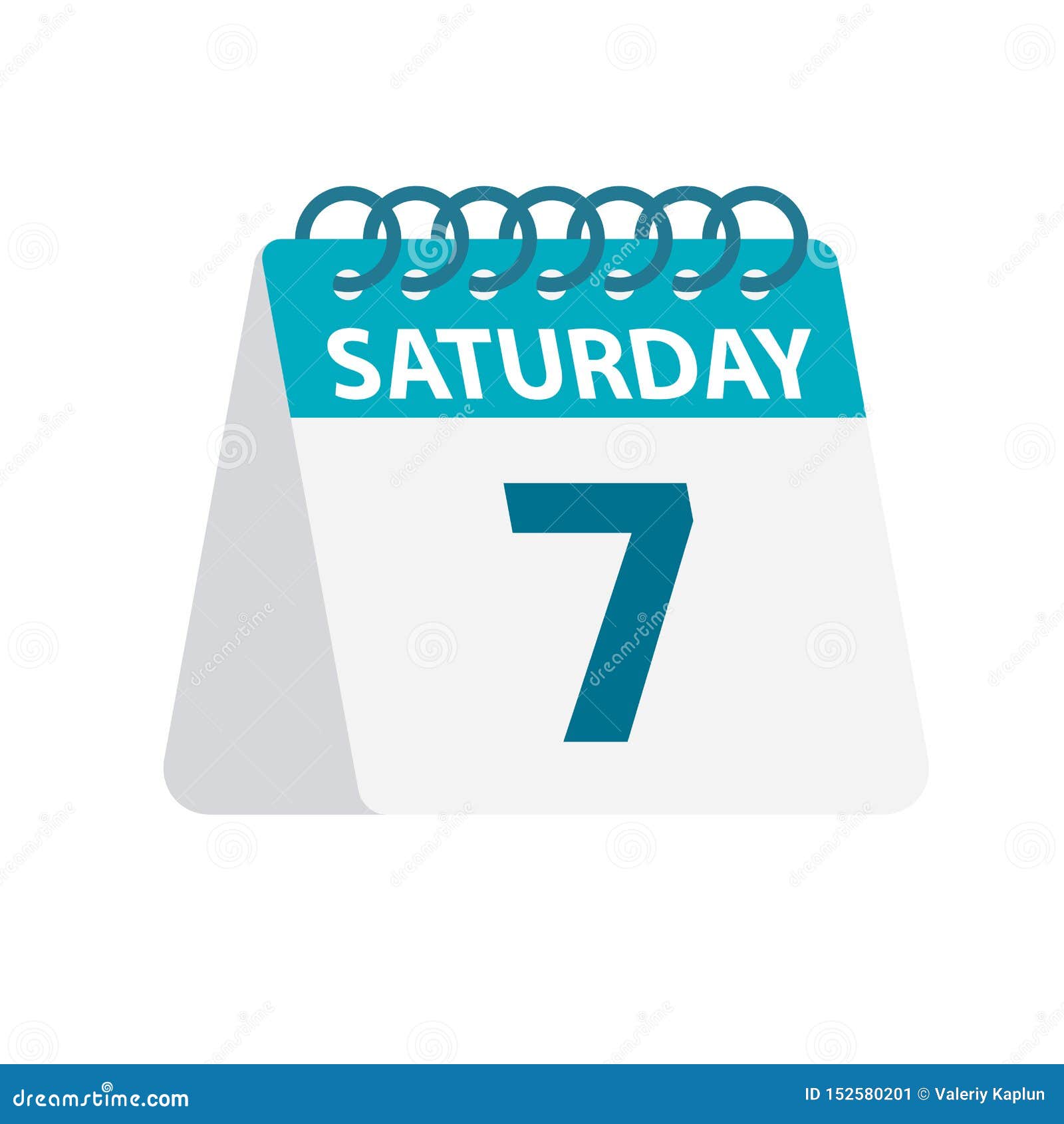 Saturday 7 - Calendar Icon. Vector Illustration of Week Day Paper Leaf ... Saturday 7 - Calendar Icon. Vector Illustration of Week Day Paper Leaf ...