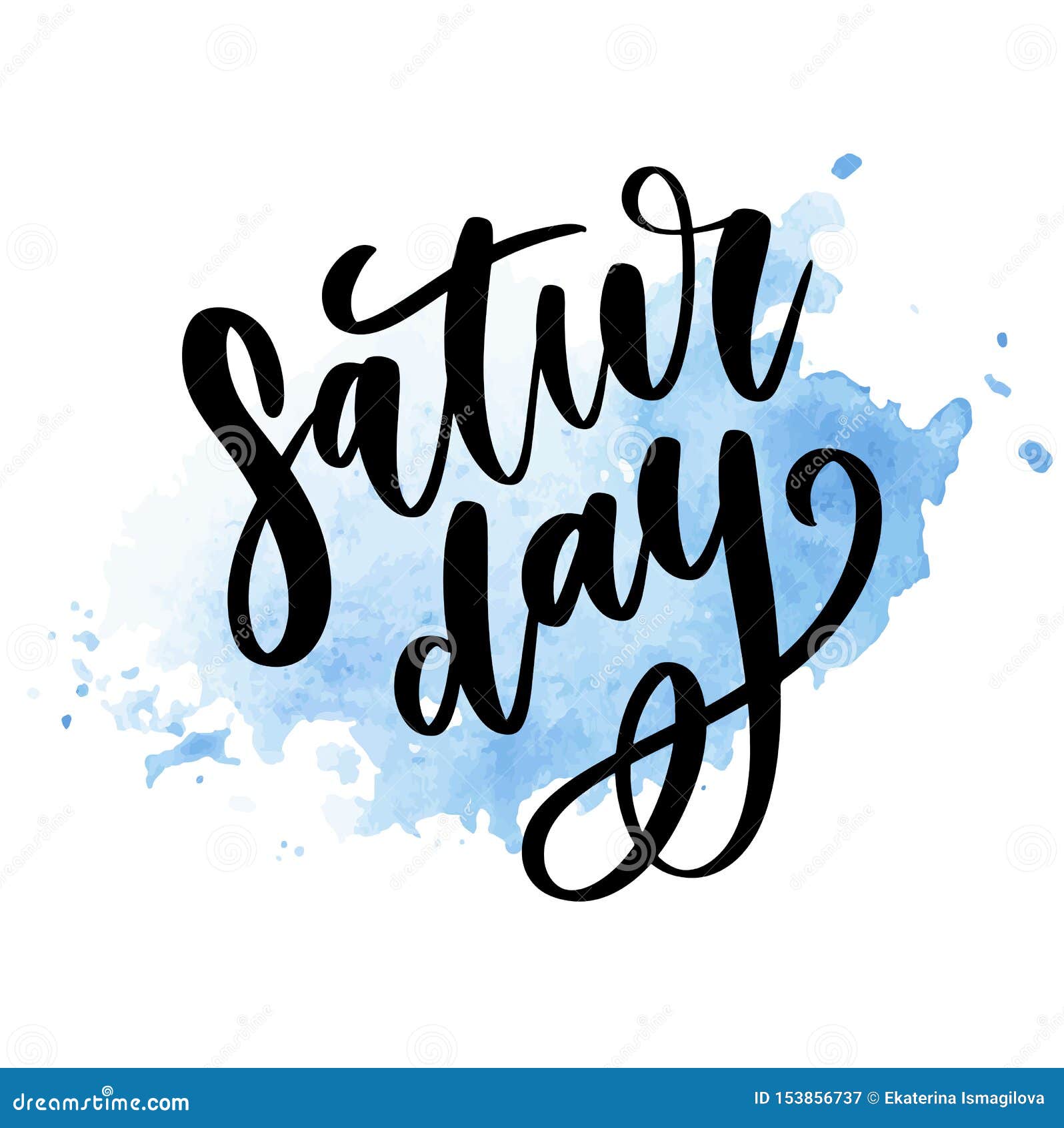 Saturday Logo Template Vector Lettering Calligraphy Text Stock ...