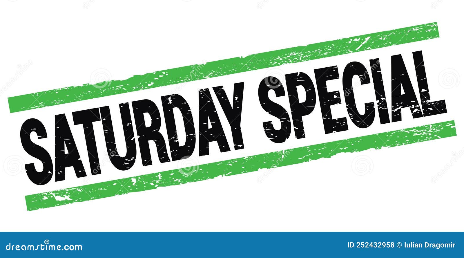 SATURDAY SPECIAL Text on Black-green Rectangle Stamp Sign Stock ...