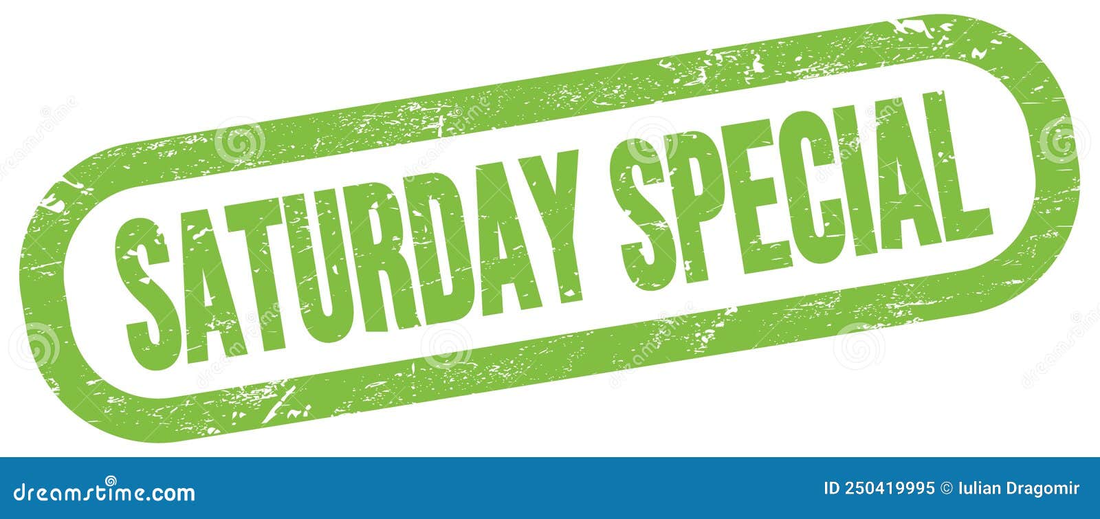 SATURDAY SPECIAL, Text Written on Green Stamp Sign Stock Illustration ...