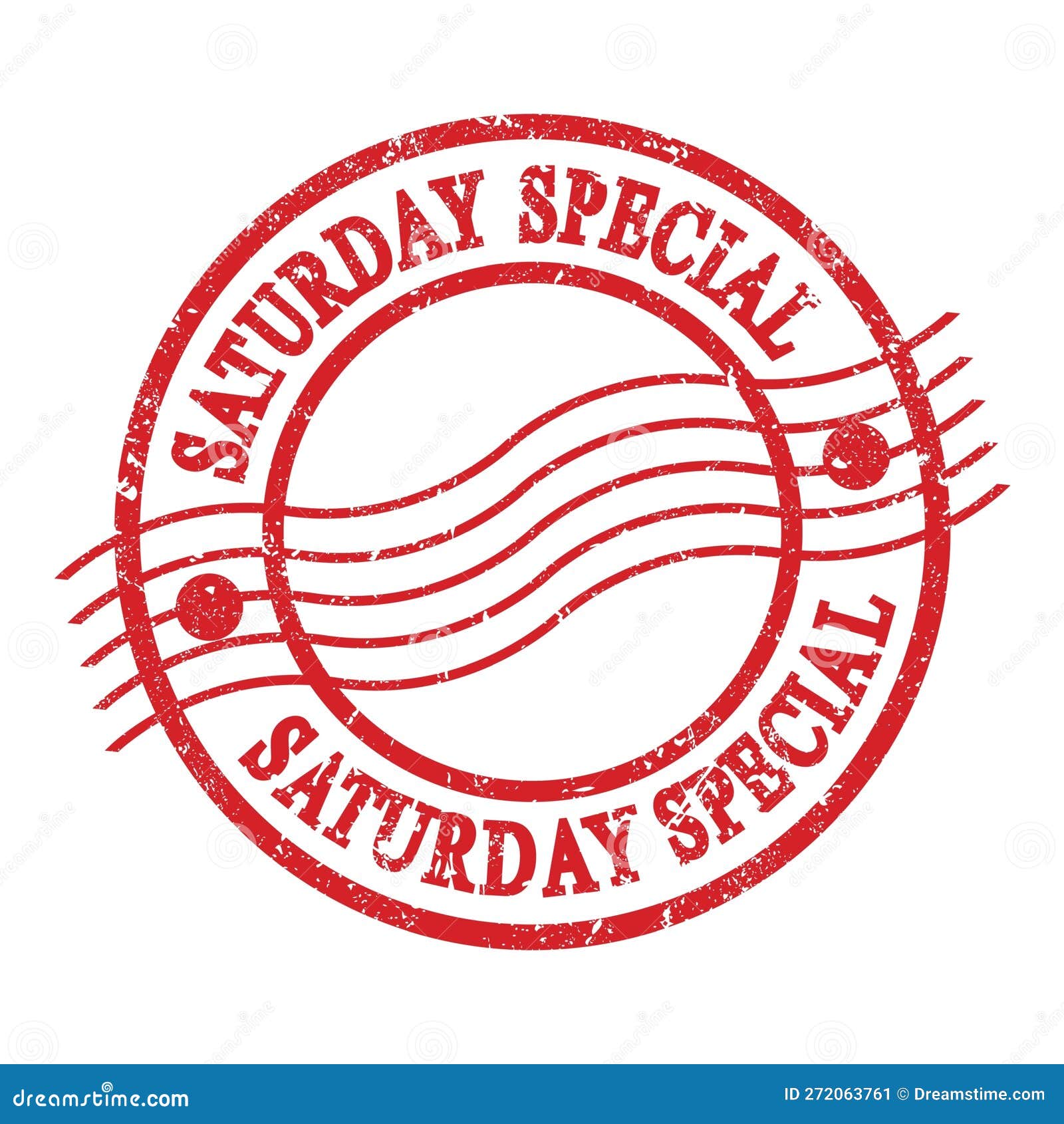 SATURDAY SPECIAL, Text Written on Red Postal Stamp Stock Illustration ...