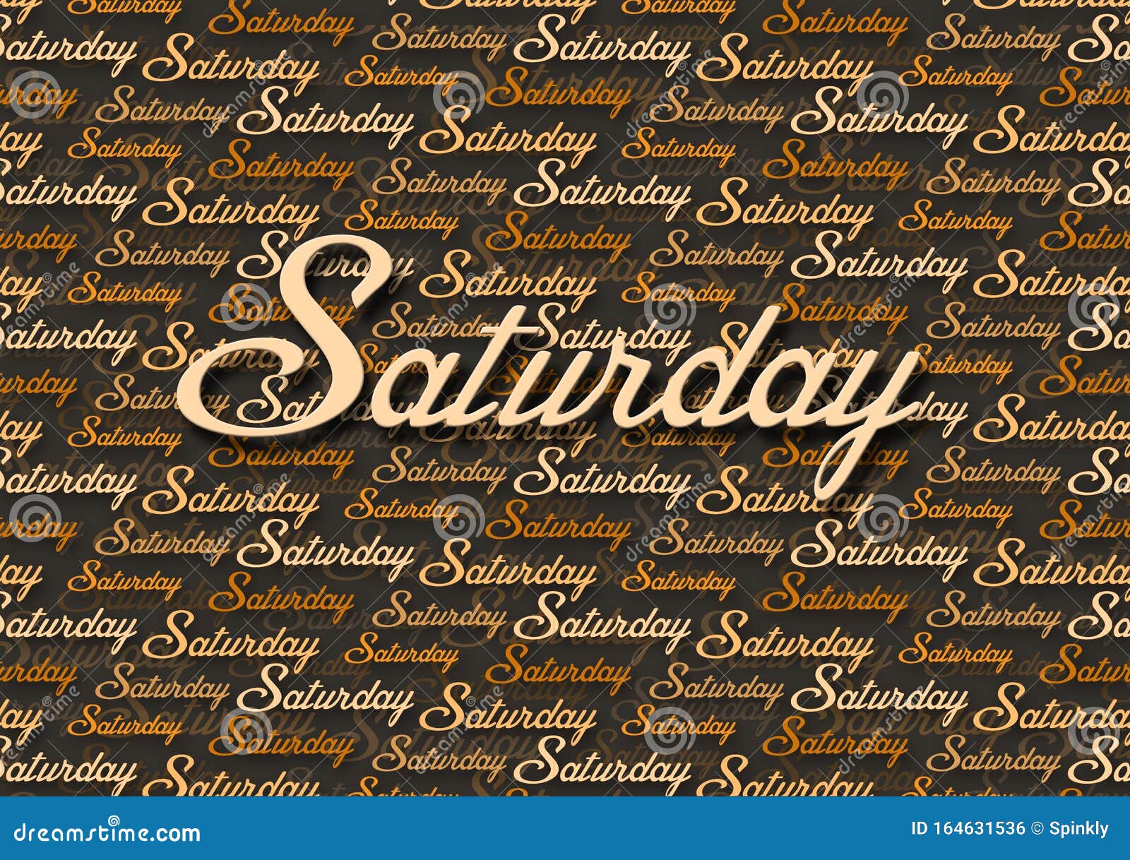 Saturday Text Pattern for Wallpaper Use Stock Illustration ...