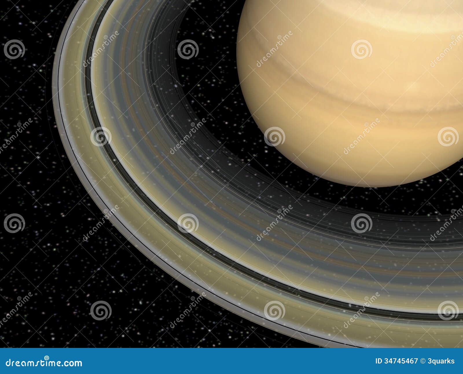Saturn stock illustration. Illustration of rendering - 34745467