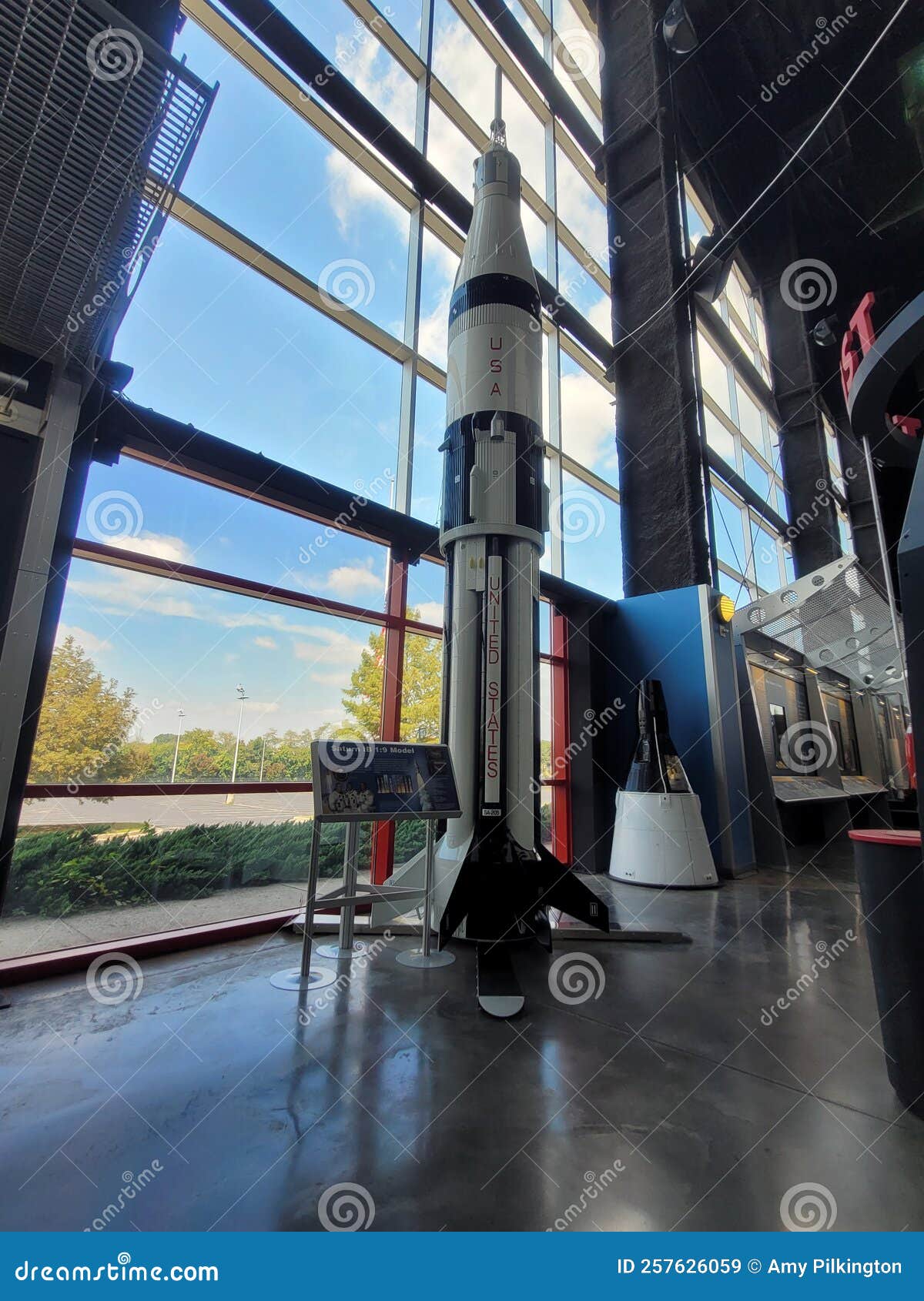 Saturn IB Apollo Launch Vehicle Model Editorial Stock Image - Image of ...