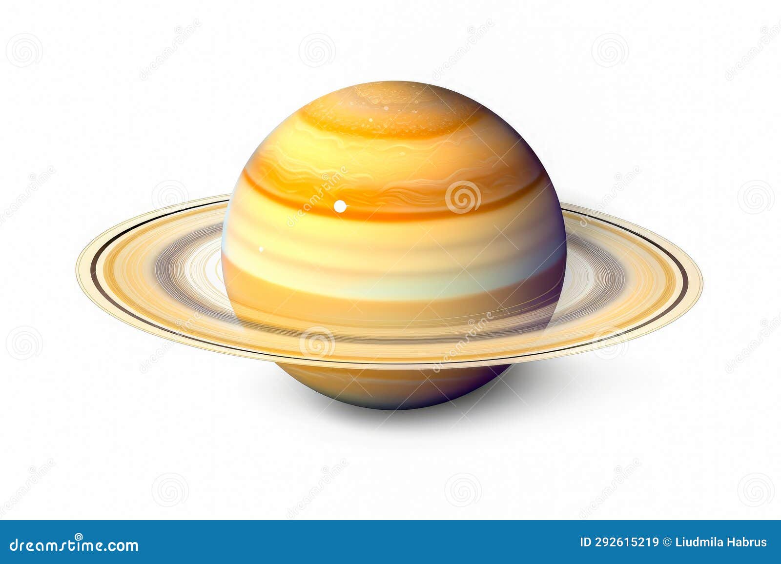 Saturn Isolated on White Background. Stock Image - Image of astrology ...