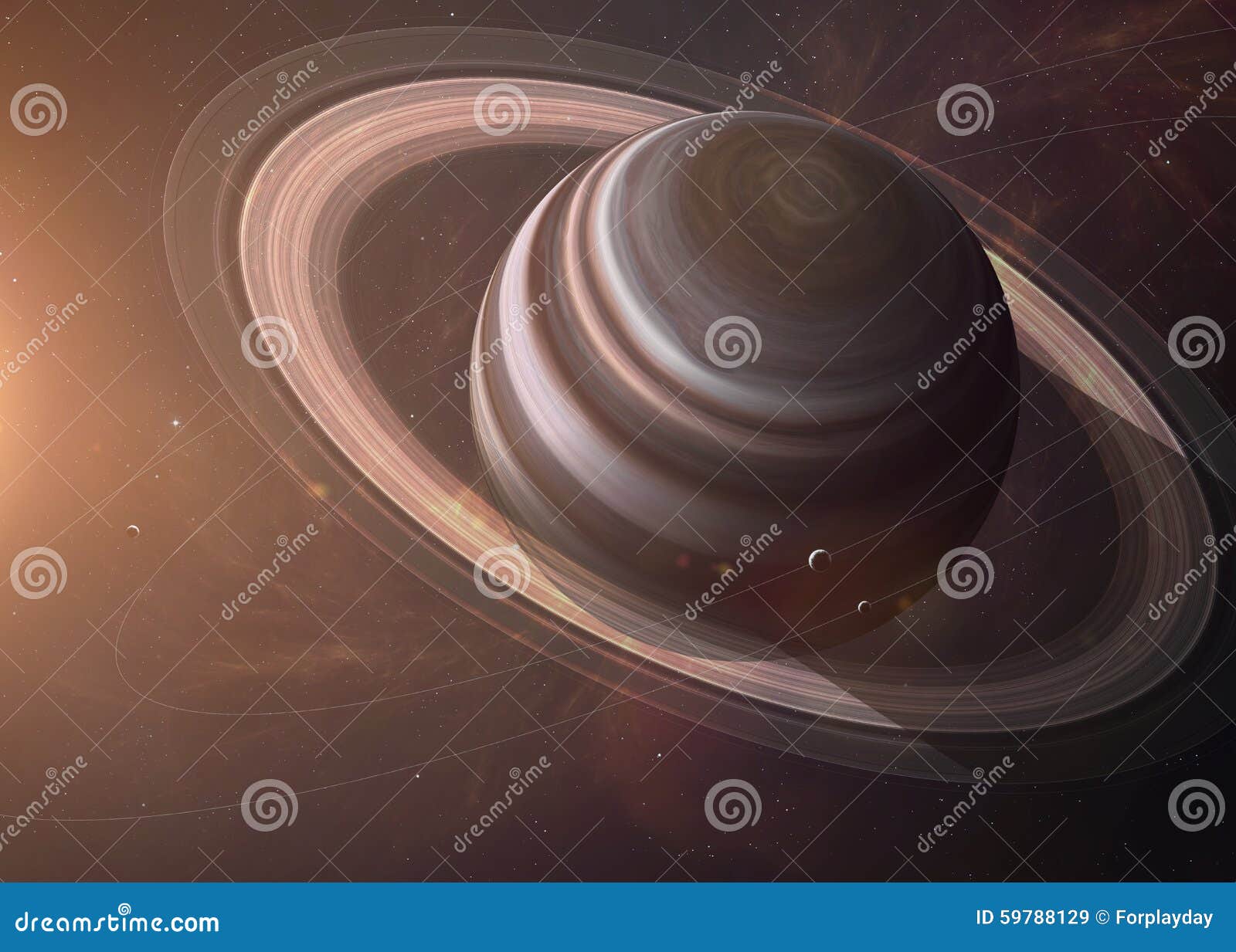 Neptune Moons And Earth Moon In Size Comparison Stock Image