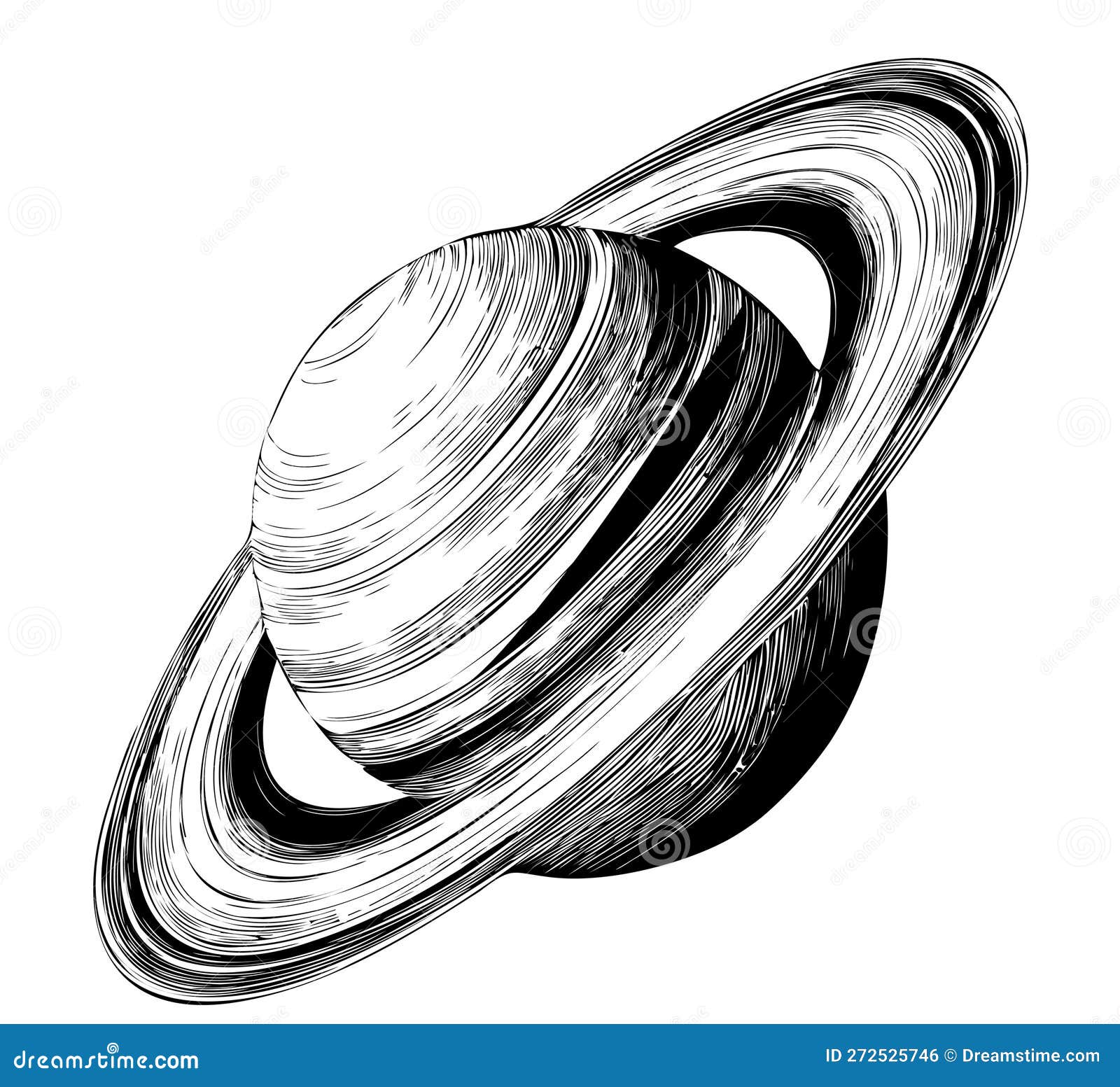 Planet Saturn Drawing