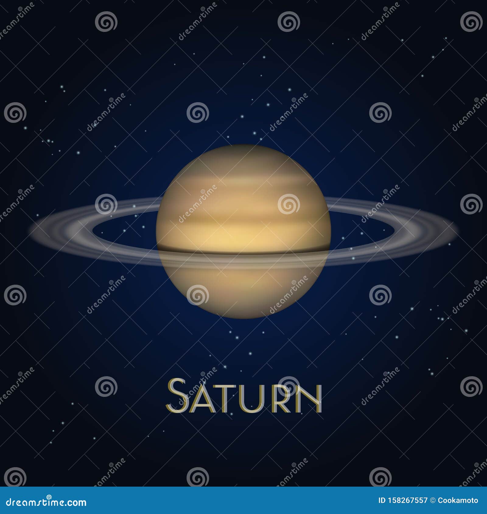 Saturn Planet with Ring System. Cosmos, Space Stock Vector ...