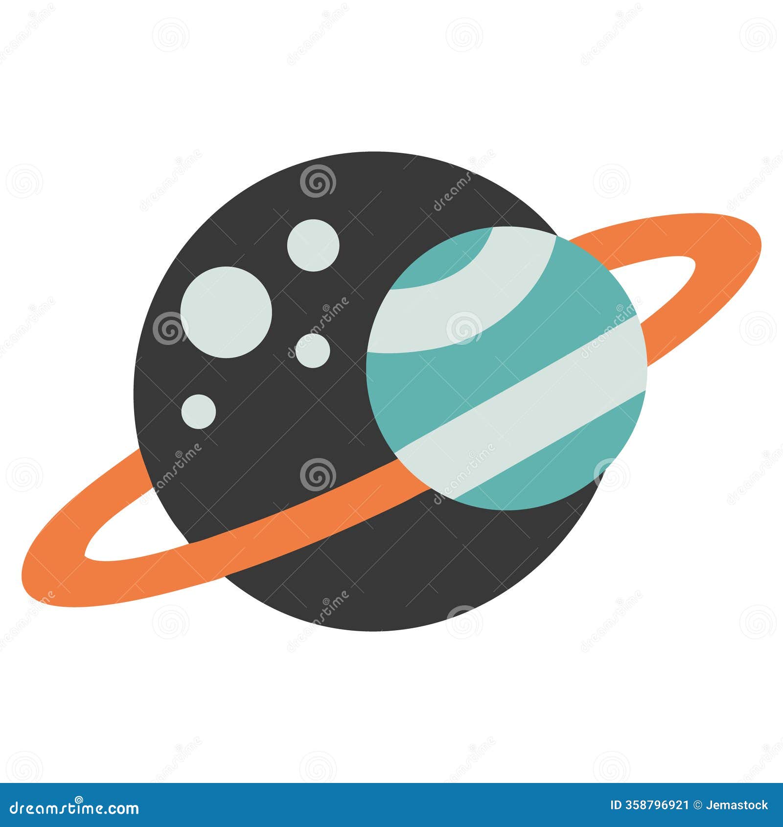 Planet With Rings. Formation And Creation Of New Worlds. Exoplanets ...