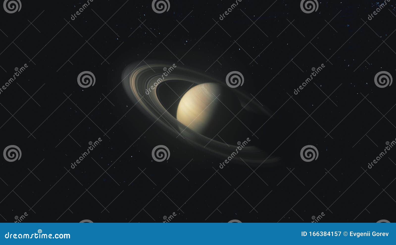 Saturn. Planet Of Solar System In Front Of A Starfield Royalty-Free ...