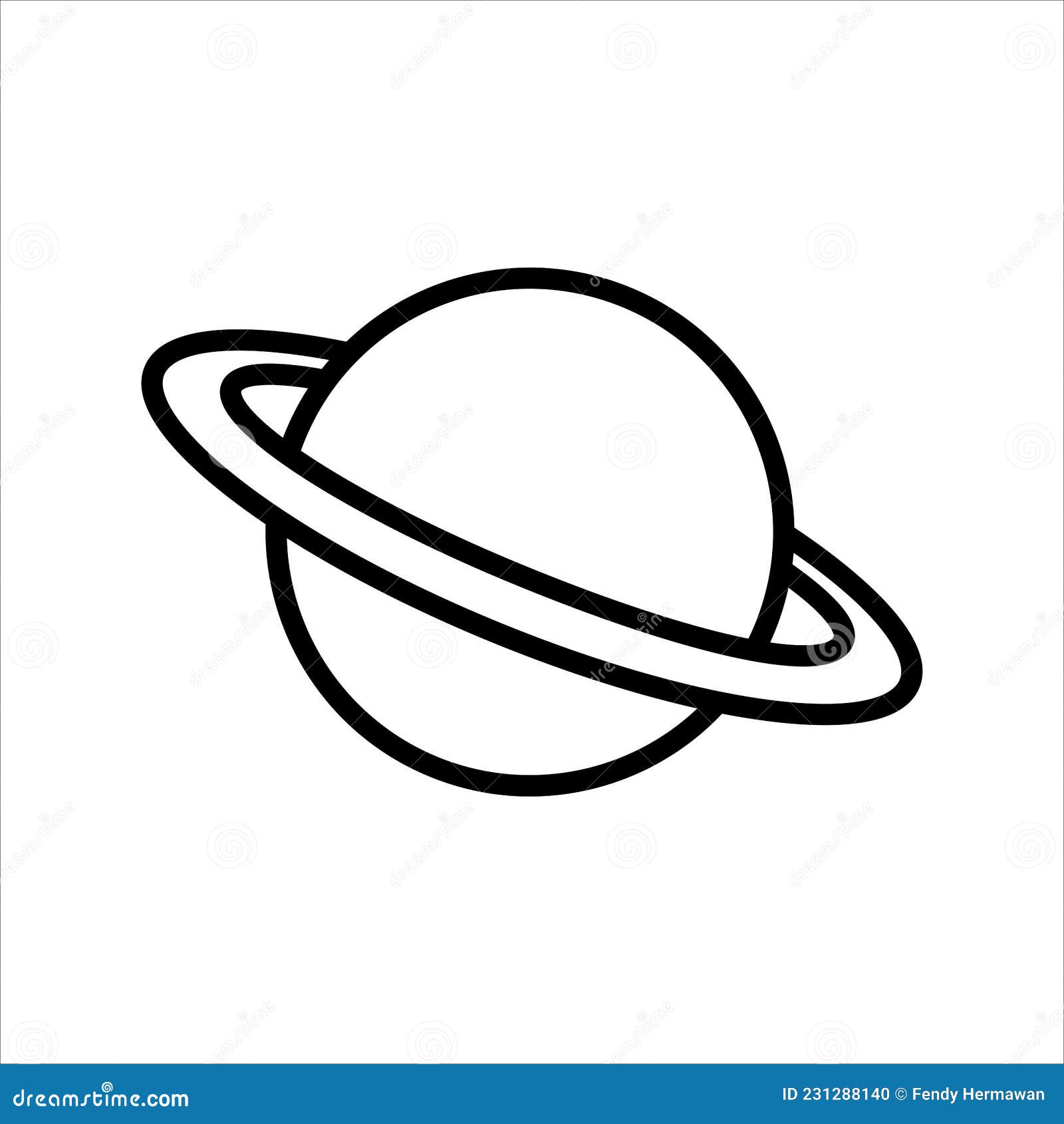 Saturn - Planet - Space Icon Vector Design Template Stock Vector ...