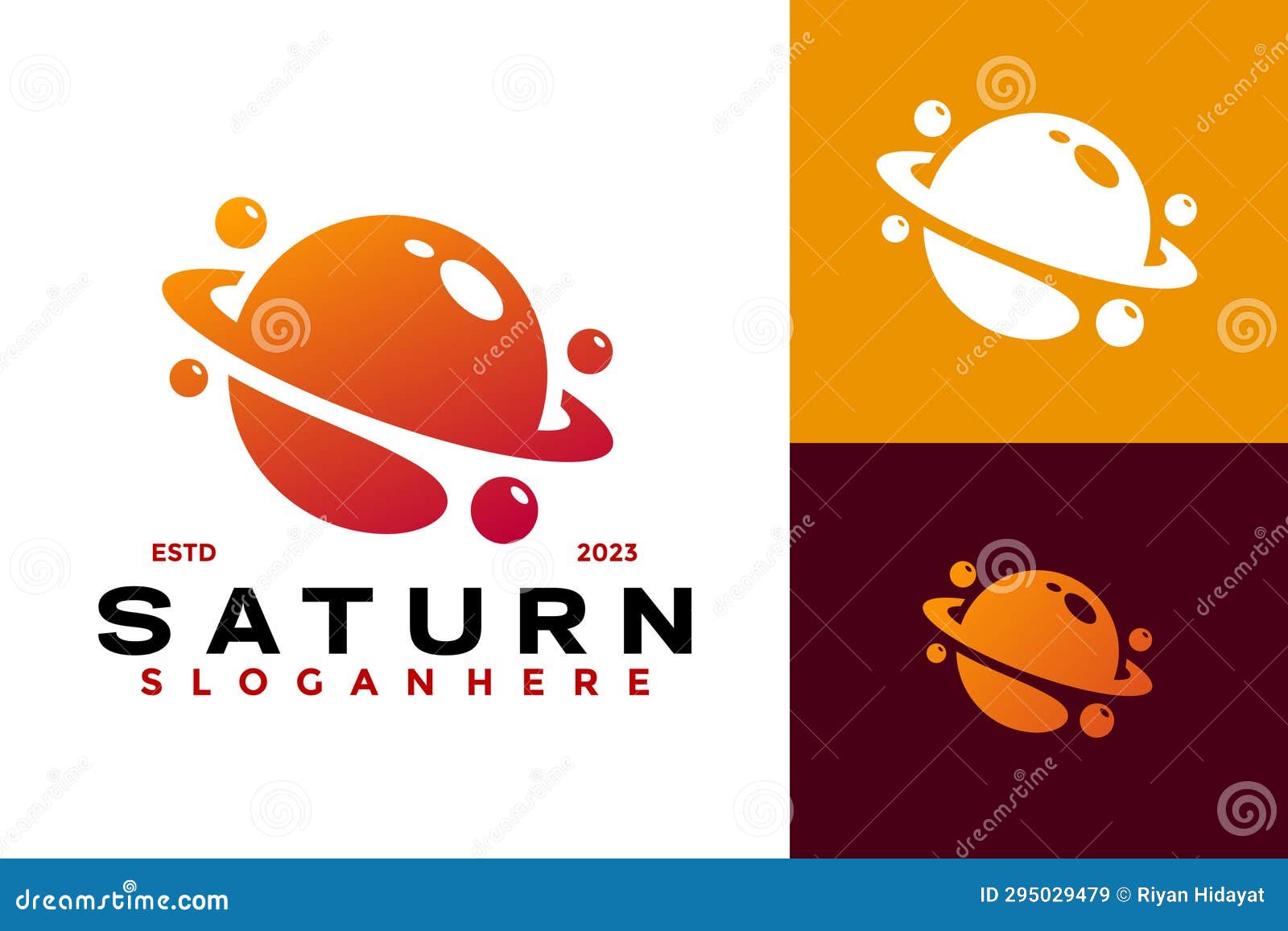 Saturn Planetary Modern Logo Design Vector Symbol Icon Illustration ...