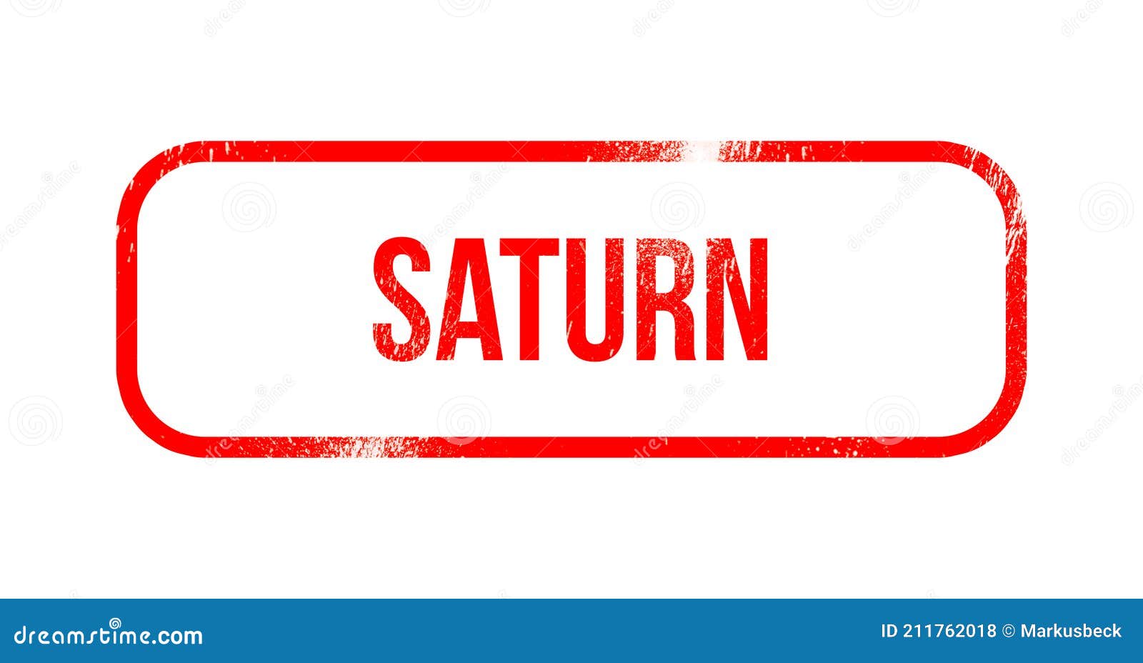 Saturn - Red Grunge Rubber, Stamp Stock Illustration - Illustration of ...