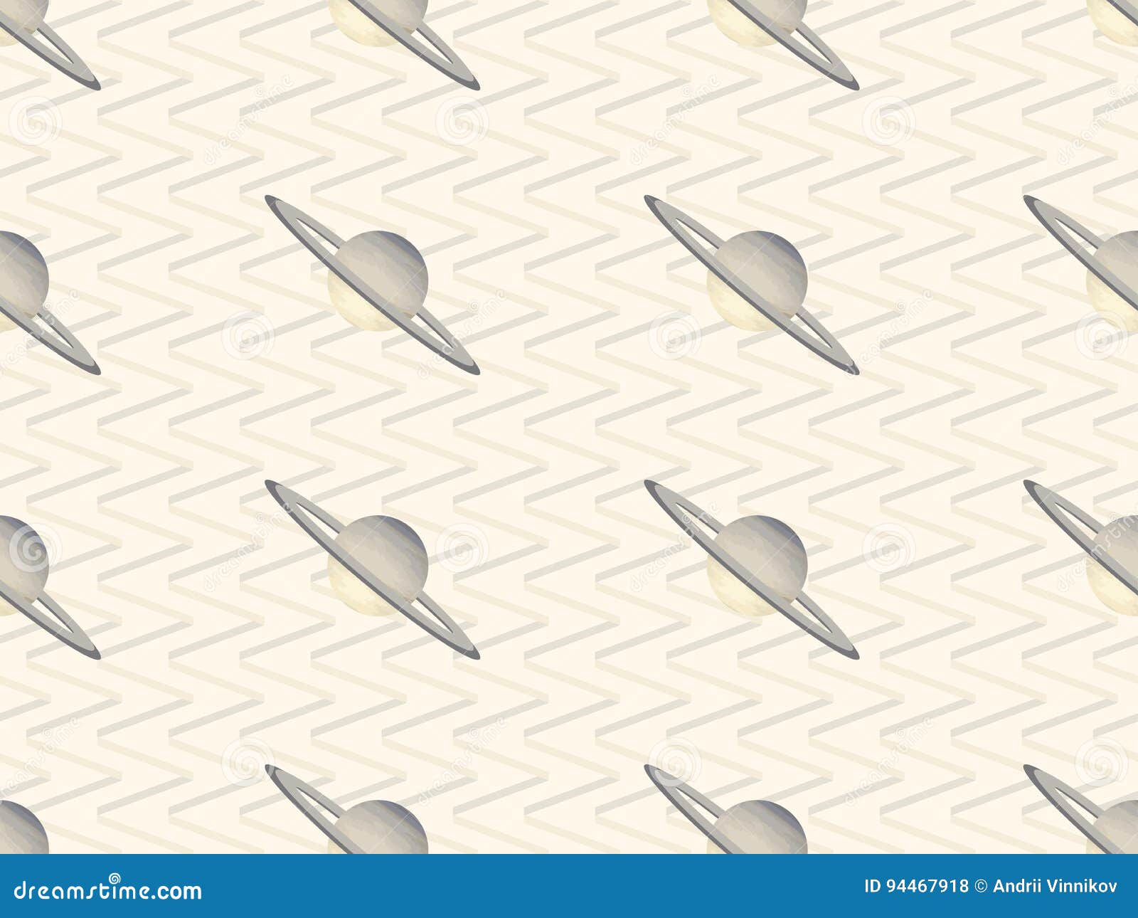 Saturn Seamless Pattern. Background with the Planets Stock Vector ...