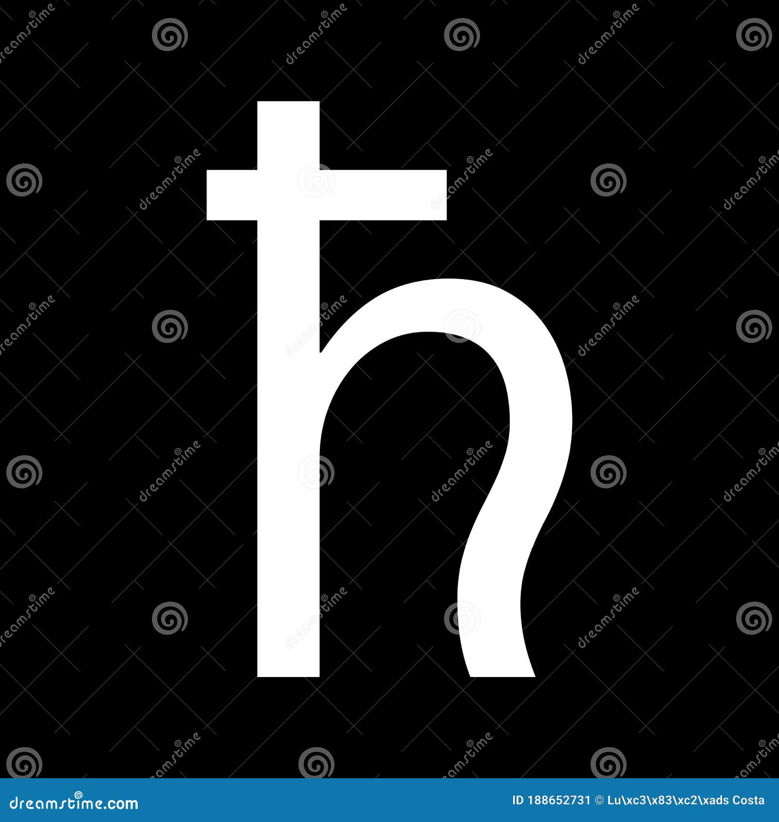 Saturn sign illustration stock illustration. Illustration of astronomy ...