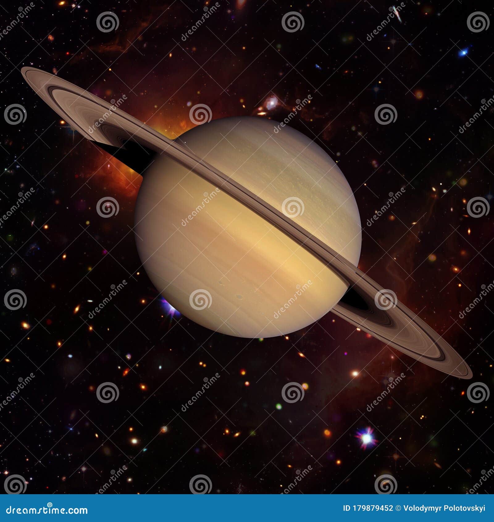 Saturn, Solar System. the Elements of this Image Furnished by NASA ...