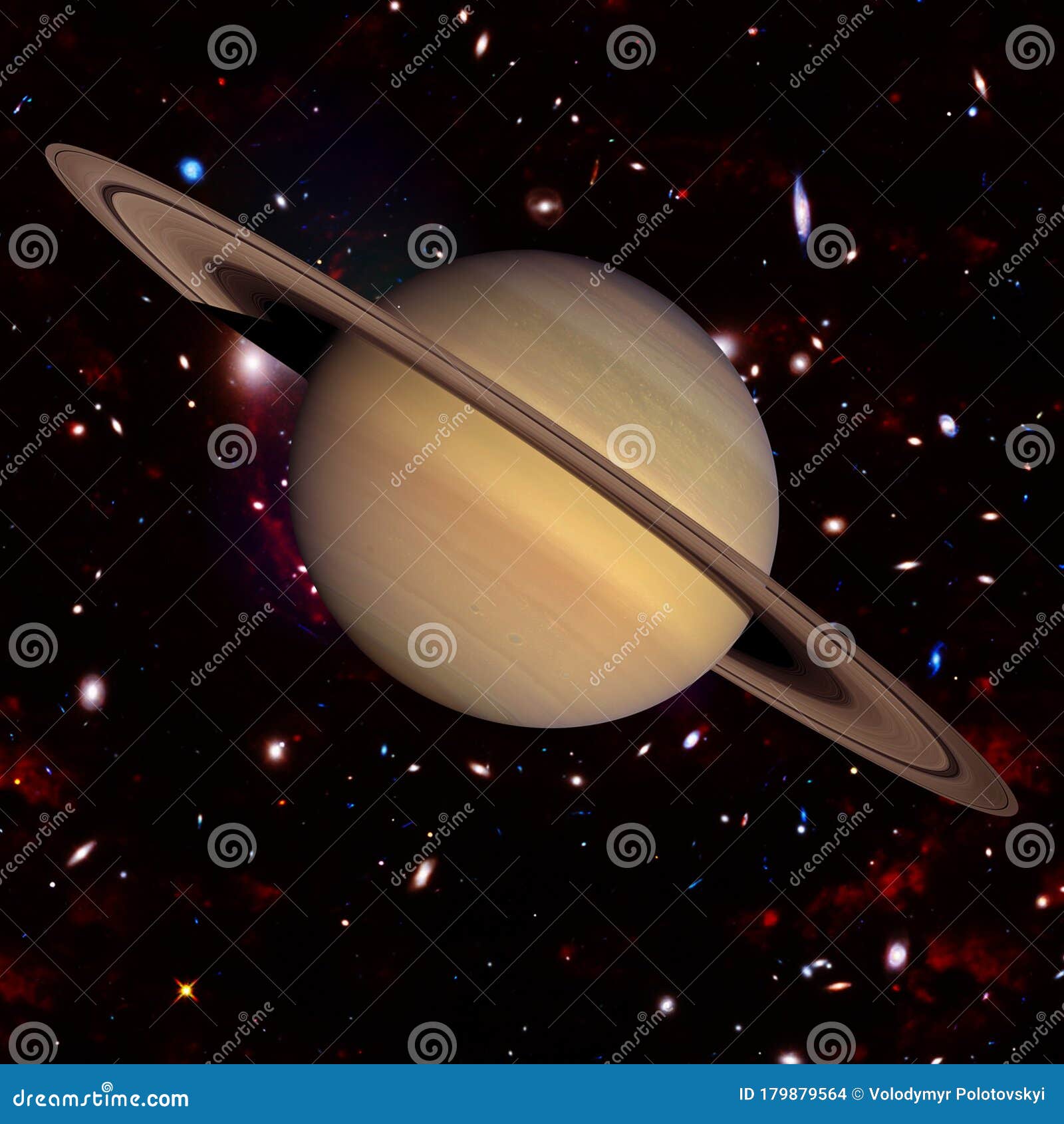 Saturn, Solar System. the Elements of this Image Furnished by NASA ...