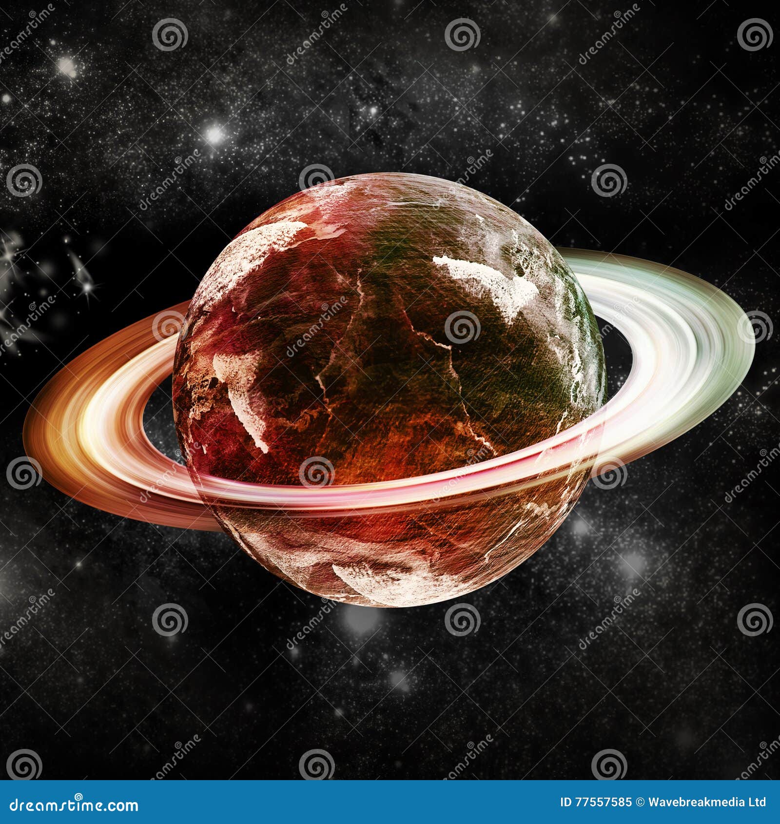 Saturn on white background stock illustration. Illustration of higher ...