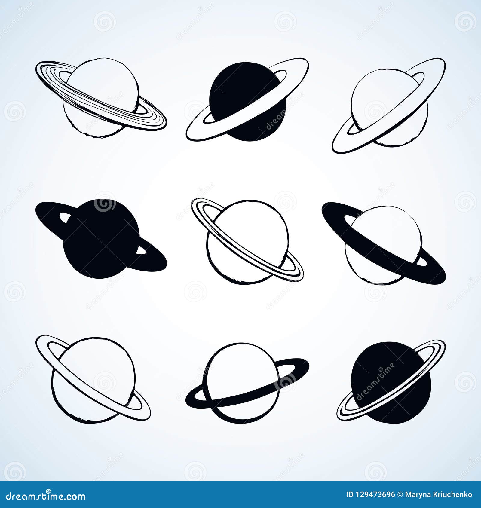 Saturnus Vector tekening vector illustratie. Illustration of nave ...