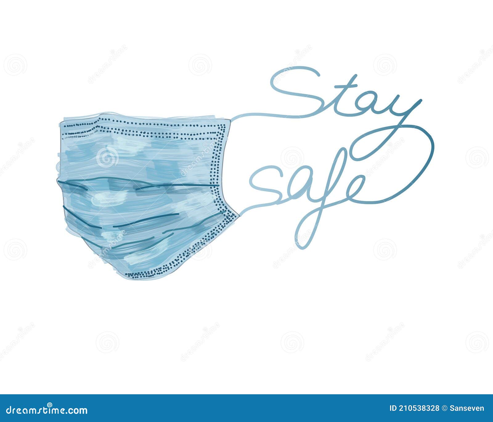 Medical Mask - Stay Safe and Wear a Mask - COVID-19 Pandemic Stock ...