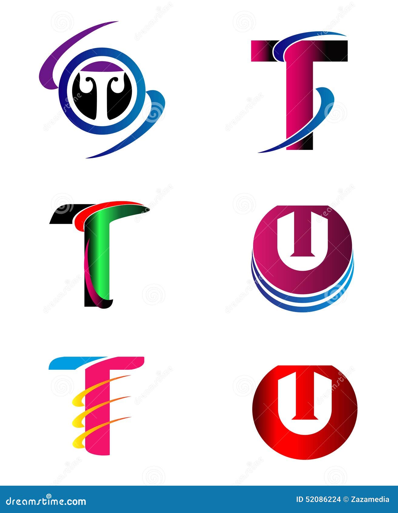 Satz Alphabet-Symbole Und Elemente Von Buchstaben T, Solch Ein Logo ...