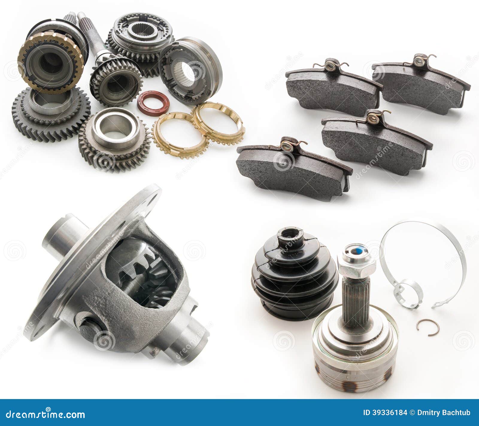 Satz Autoteile stockfoto. Bild von laufwerk, makro, material - 39336184